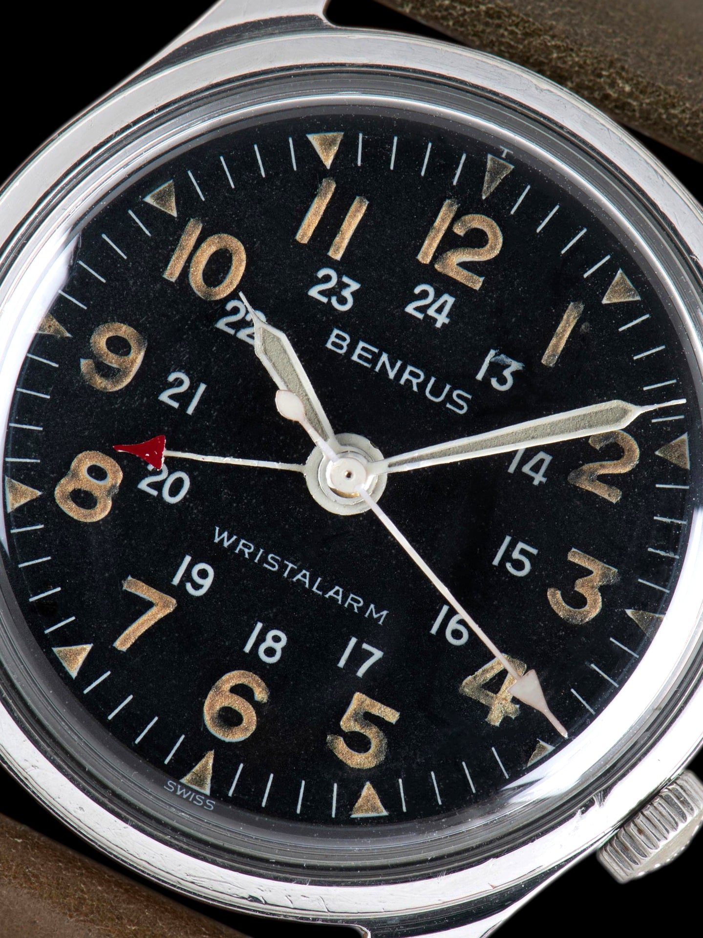 1960s Benrus Wristalarm (Ref. 3021) "Bullitt"