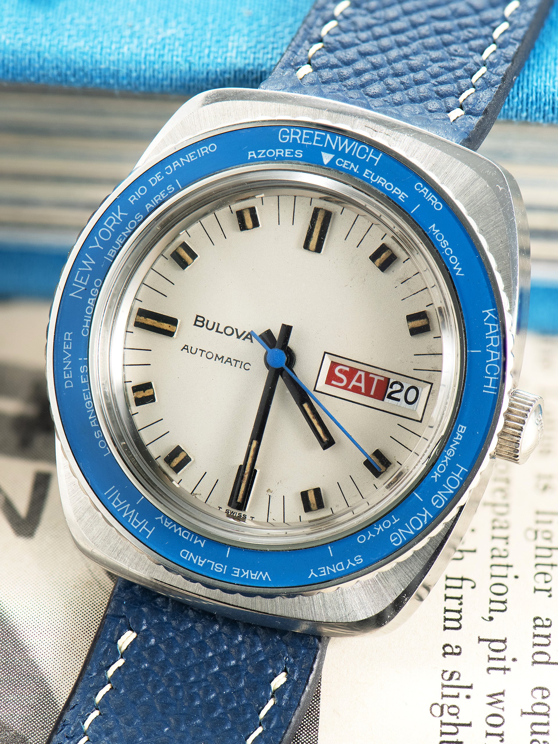 *Unpolished* 1969 Bulova SkyStar World Time (Ref. 761) White Dial