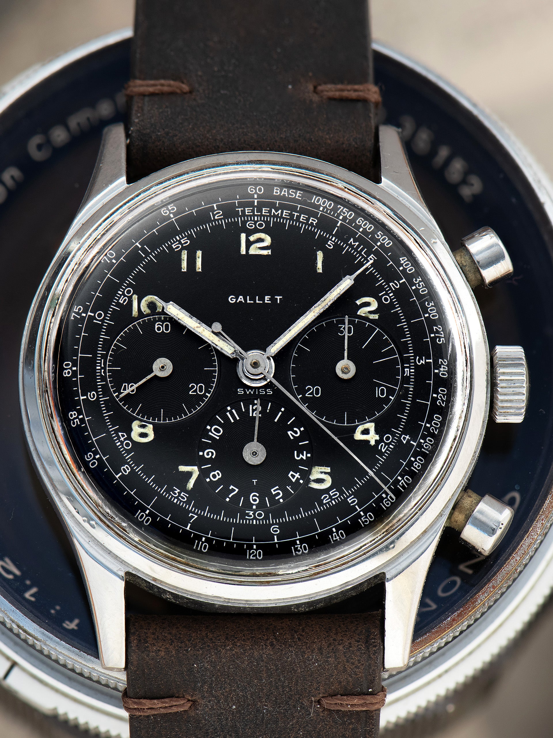 1960s Gallet MultiChron 12H Chronograph "Jim Clark" W/ Excelsior Park