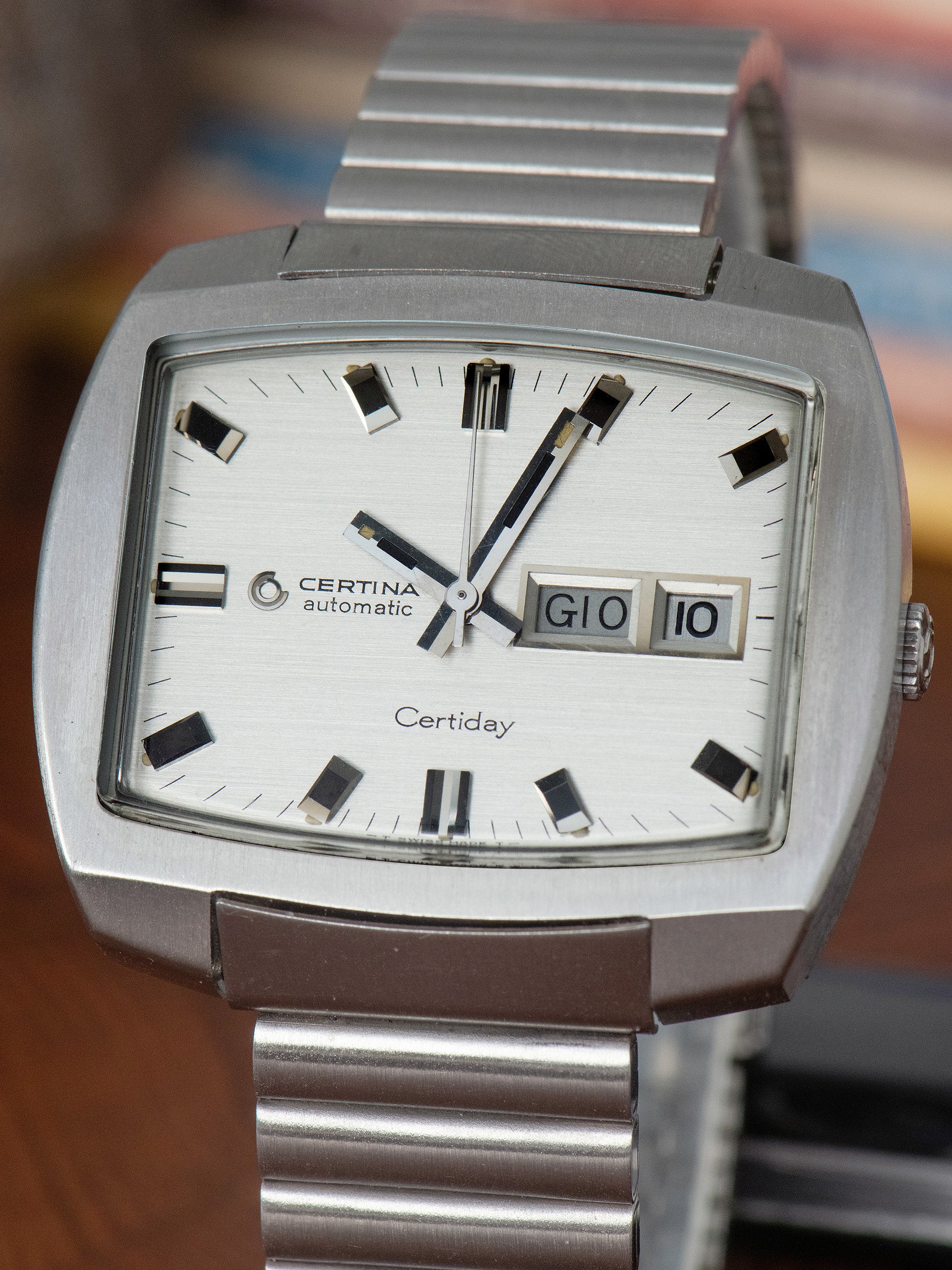 *Unpolished* 1970s Certina Certiday (Ref. 5901 173)