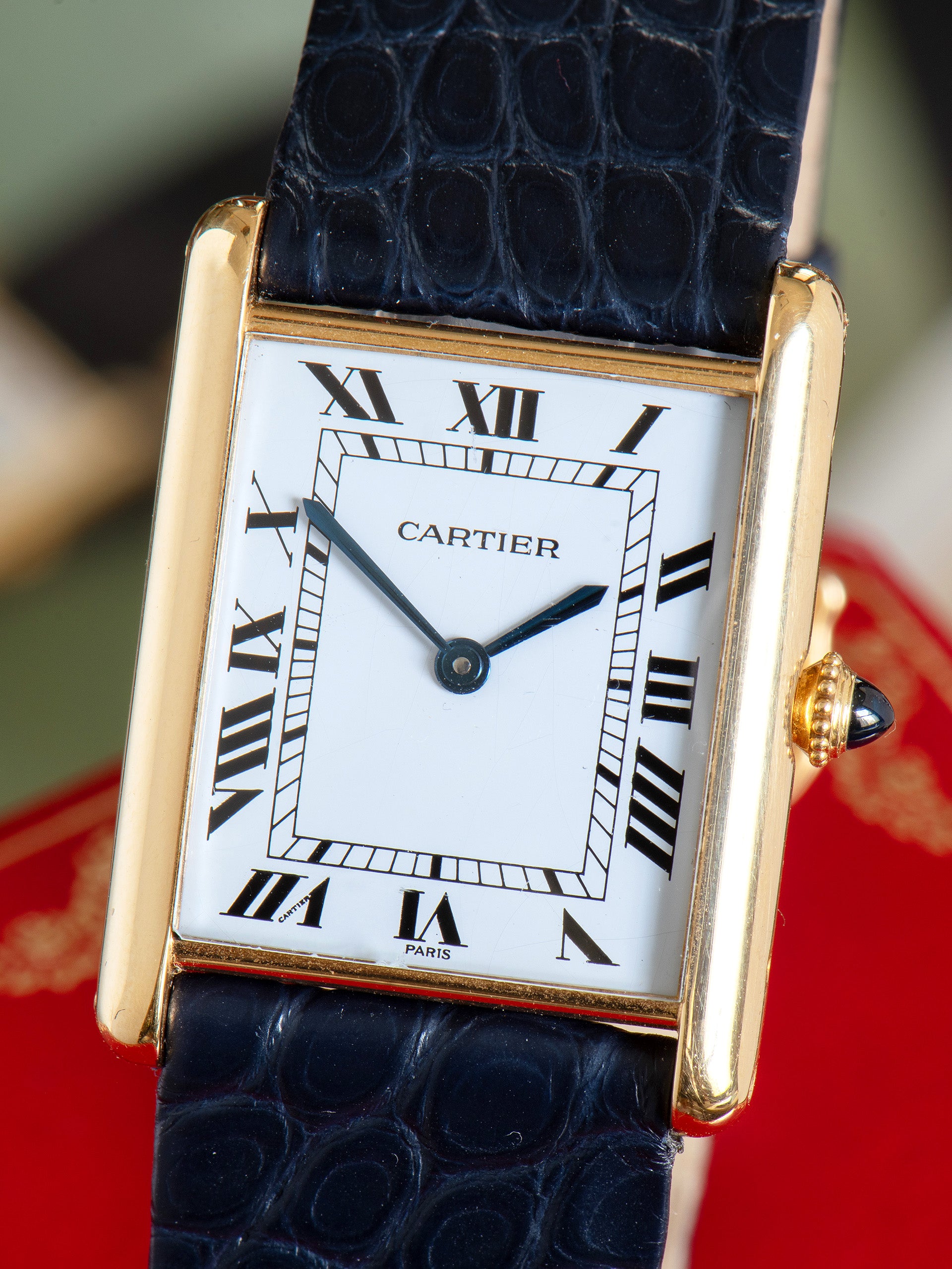 1970s Cartier Paris Tank Automatique 18K YG (Ref. 17011) "Jumbo"