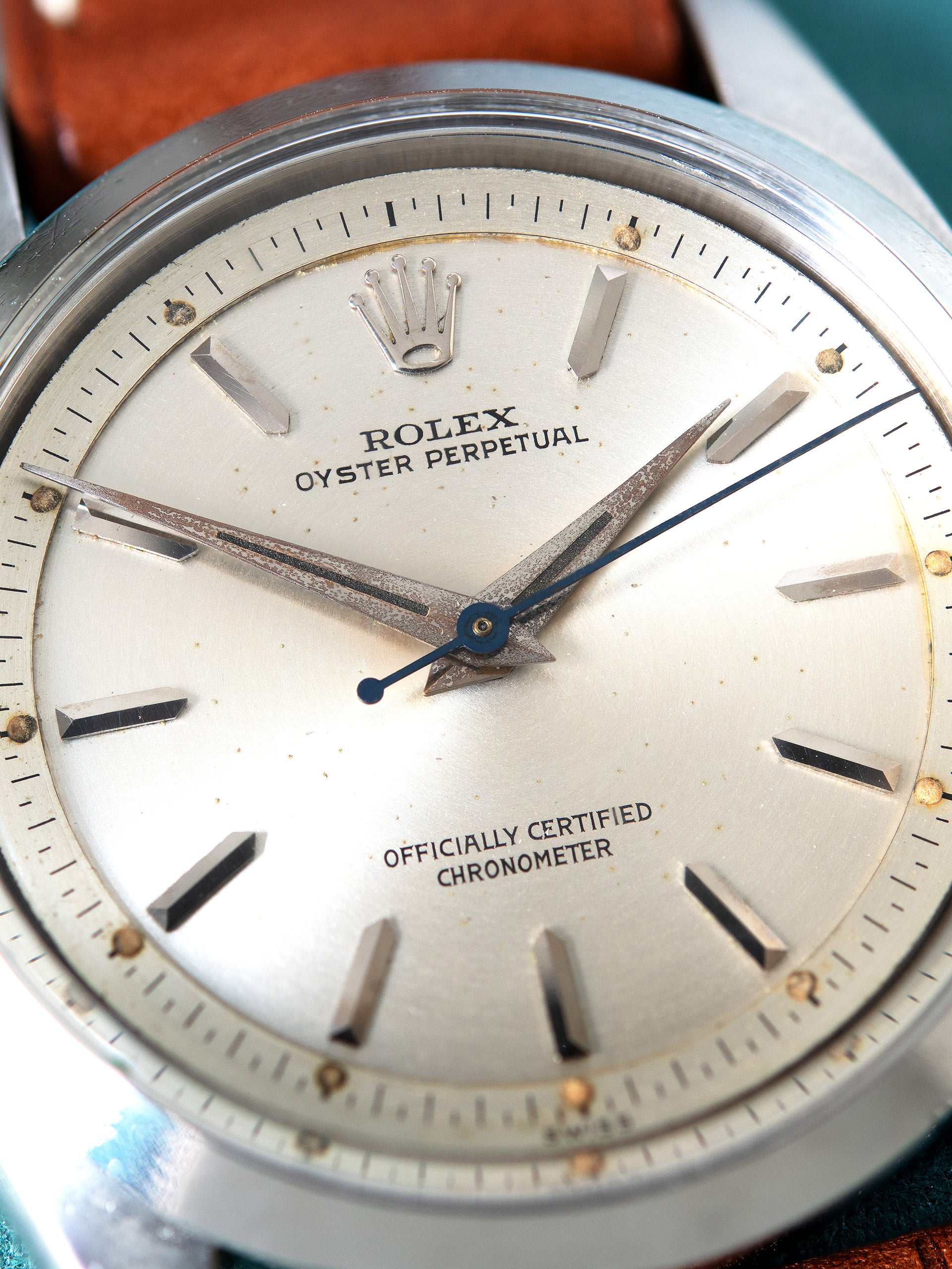 1955 Rolex Oyster-Perpetual (Ref. 6580) "Raised Minute-Track" Dial