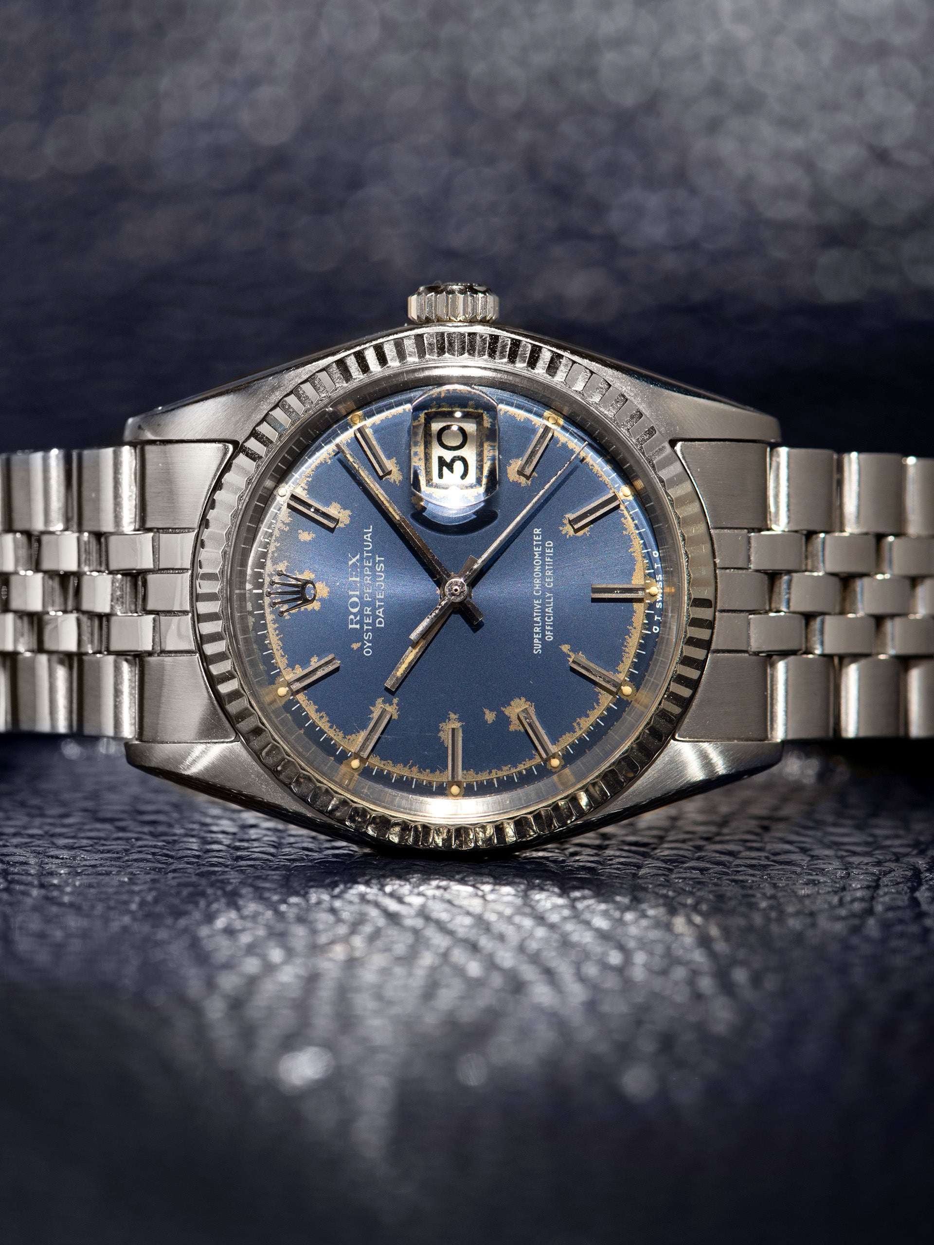 1973 Rolex Datejust (Ref. 1601) Blue Sigma "Patina" Dial