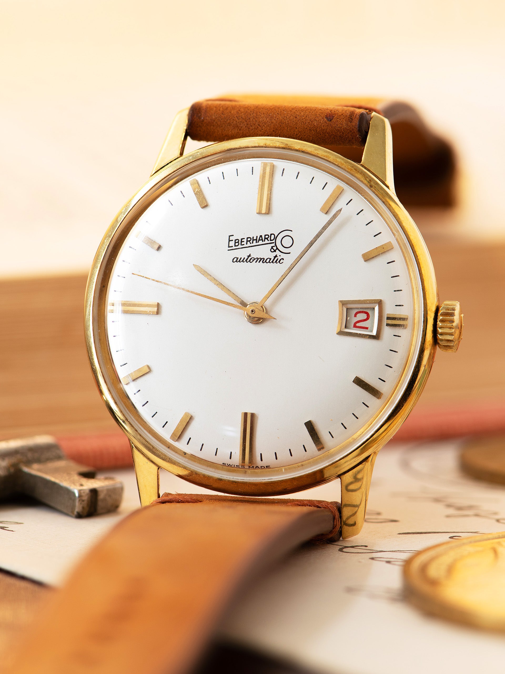 1950s Eberhard Automatic 18K YG (Ref. 26002 854) Cal. 266-123 "Roulett