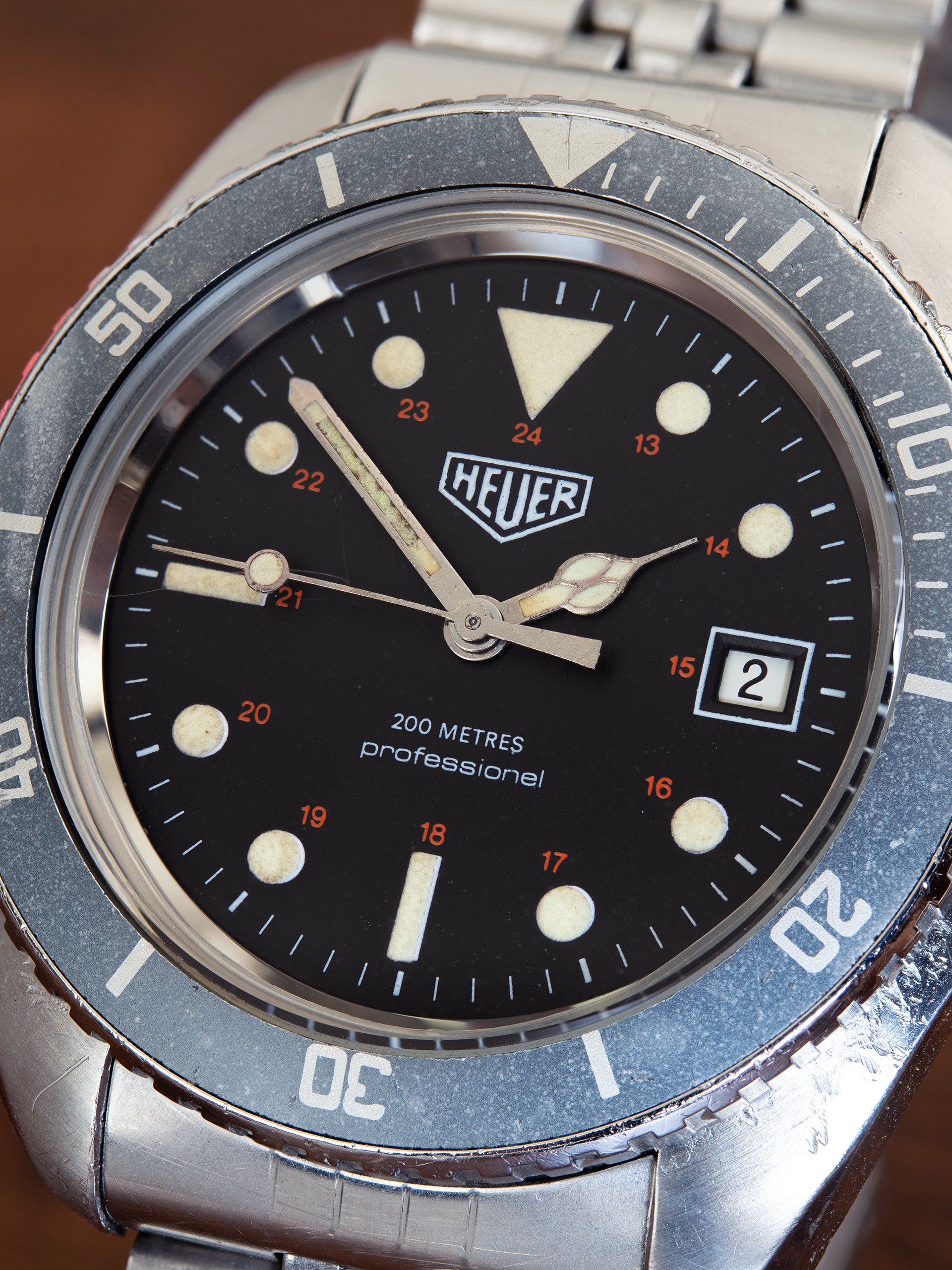 1970s Heuer Professional Diver (Ref. 844) Mk I "Monnin"