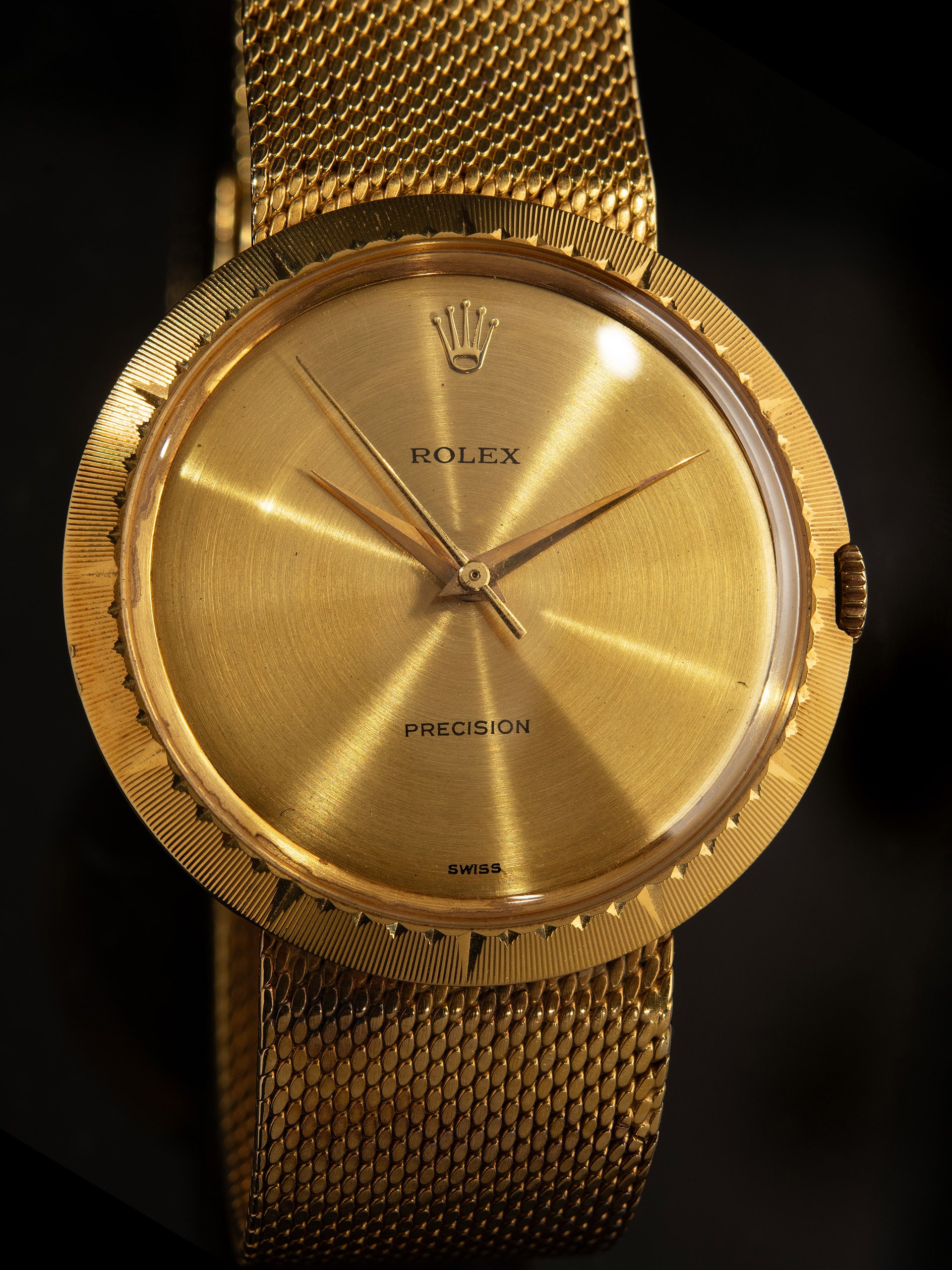 *Unpolished* 1967 Rolex Metropolitan 18K YG (Ref. 9919) W/ 18K YG Mesh