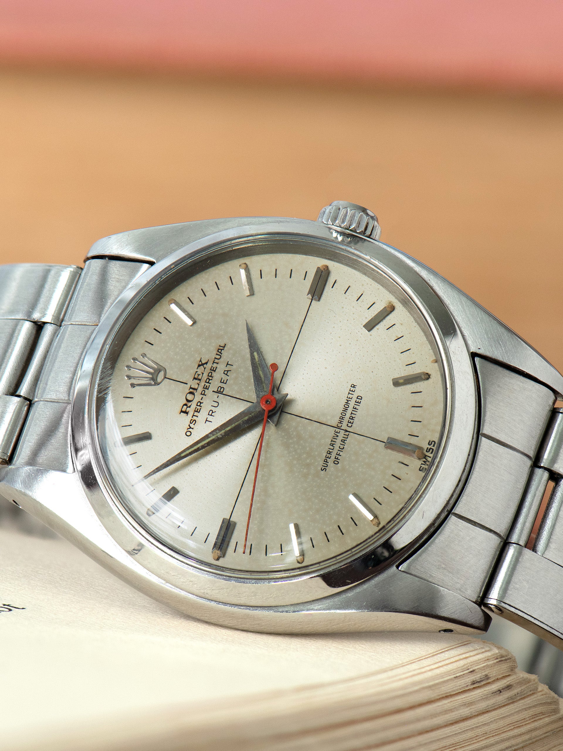 1956 Rolex Oyster-Perpetual Tru-Beat (Ref. 6556) "Crosshair Dial"