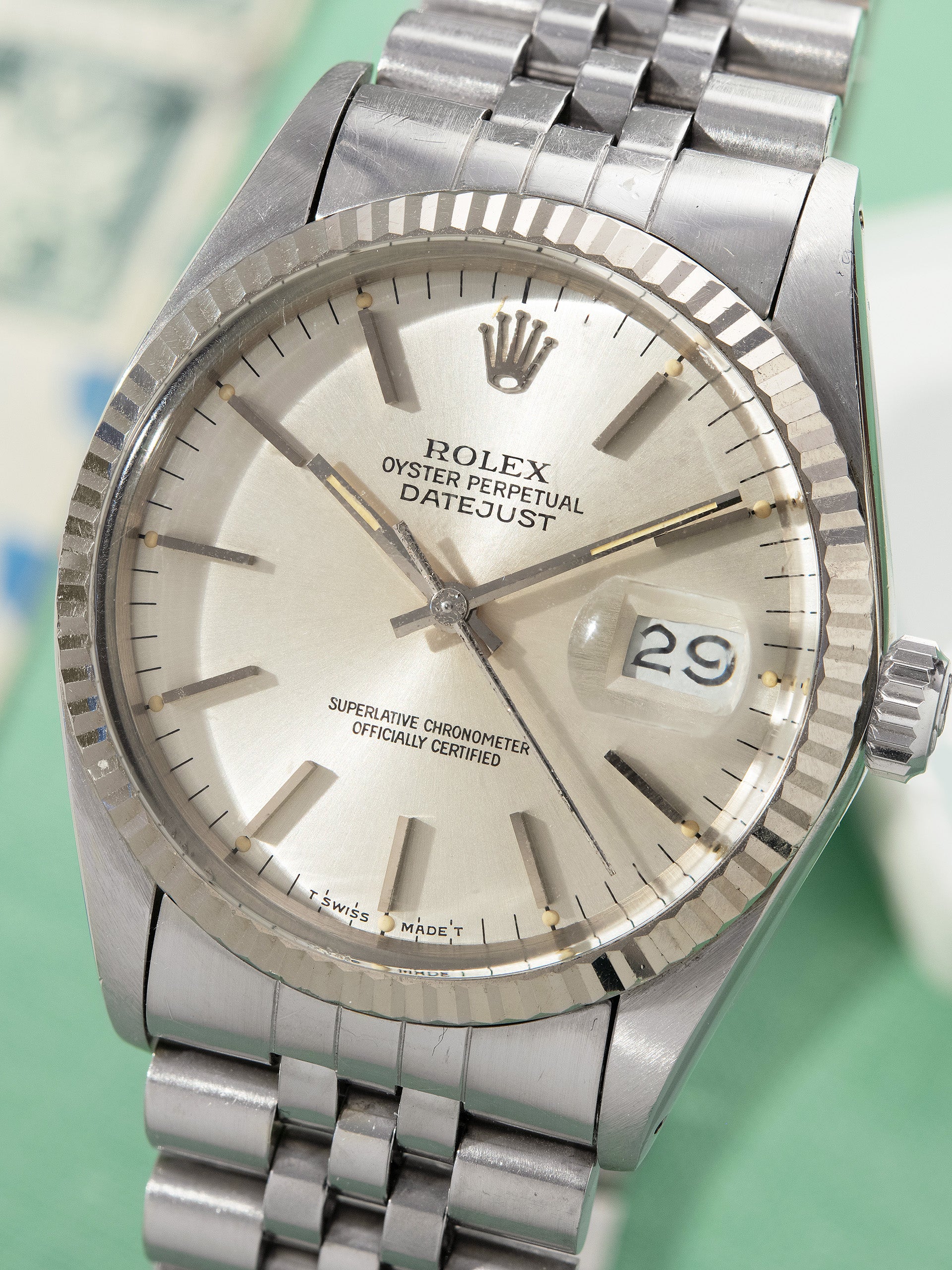 1985 Rolex Datejust (Ref. 16014) Silver Dial W/ Rolex Guarantee Paper