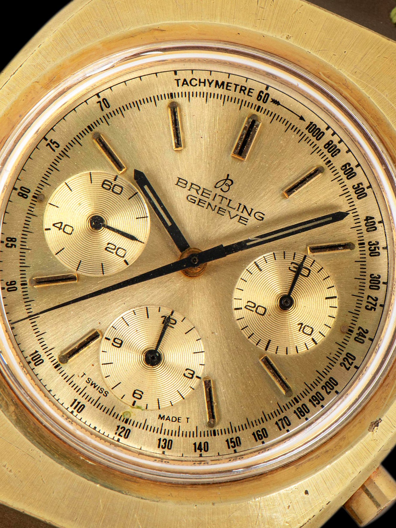 1973 Breitling Tri-Compax Chronograph Gold Cap (Ref. 1451) "Long Playi