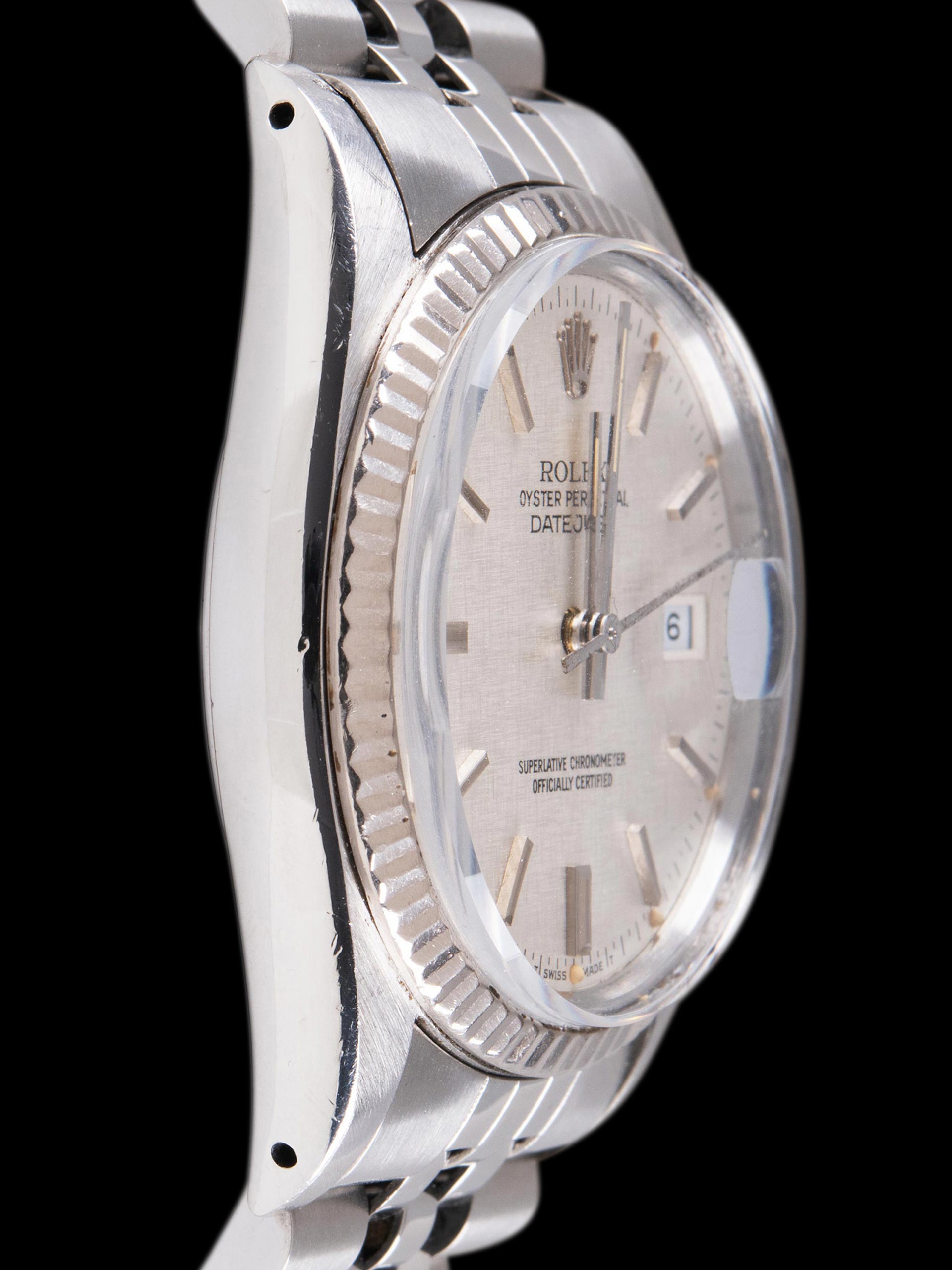 1984 Rolex Datejust (Ref. 16014) Silver "Linen" Dial
