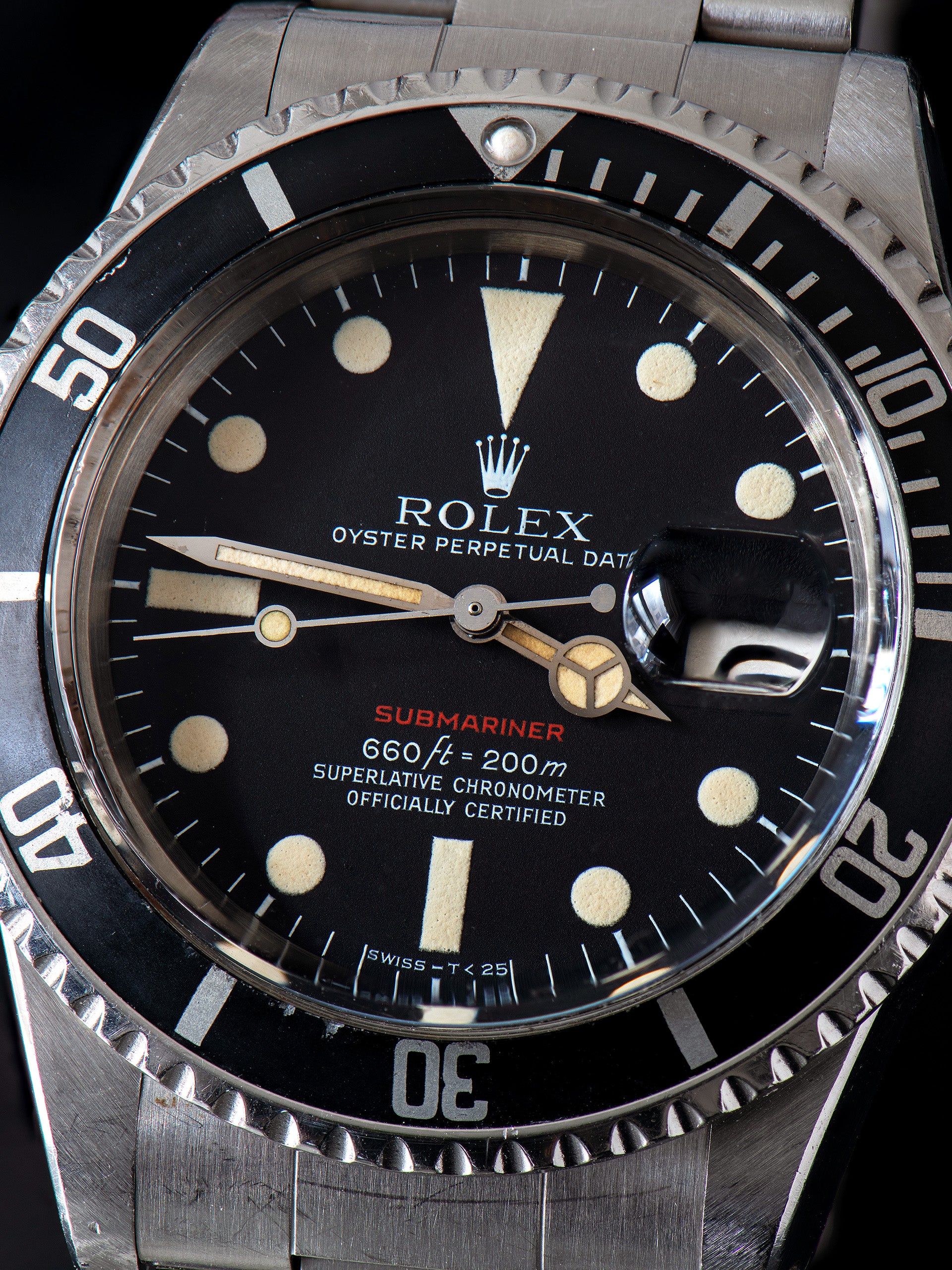 *Unpolished* 1972 Rolex Red Submariner (Ref. 1680) Mk. V Dial