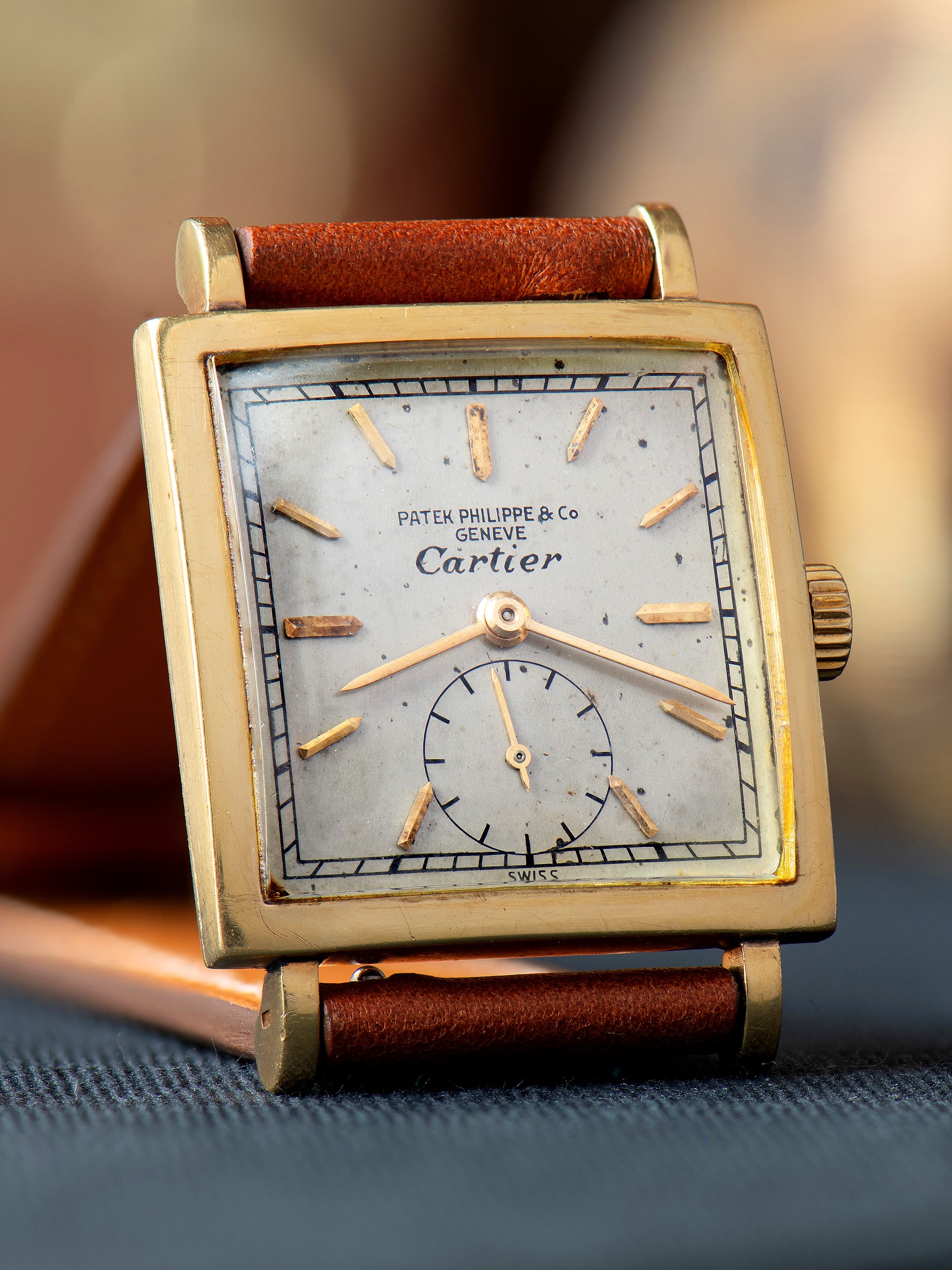 1942 Patek Philippe Square Dress Watch 18K YG (Ref. 1431) "Retailed By