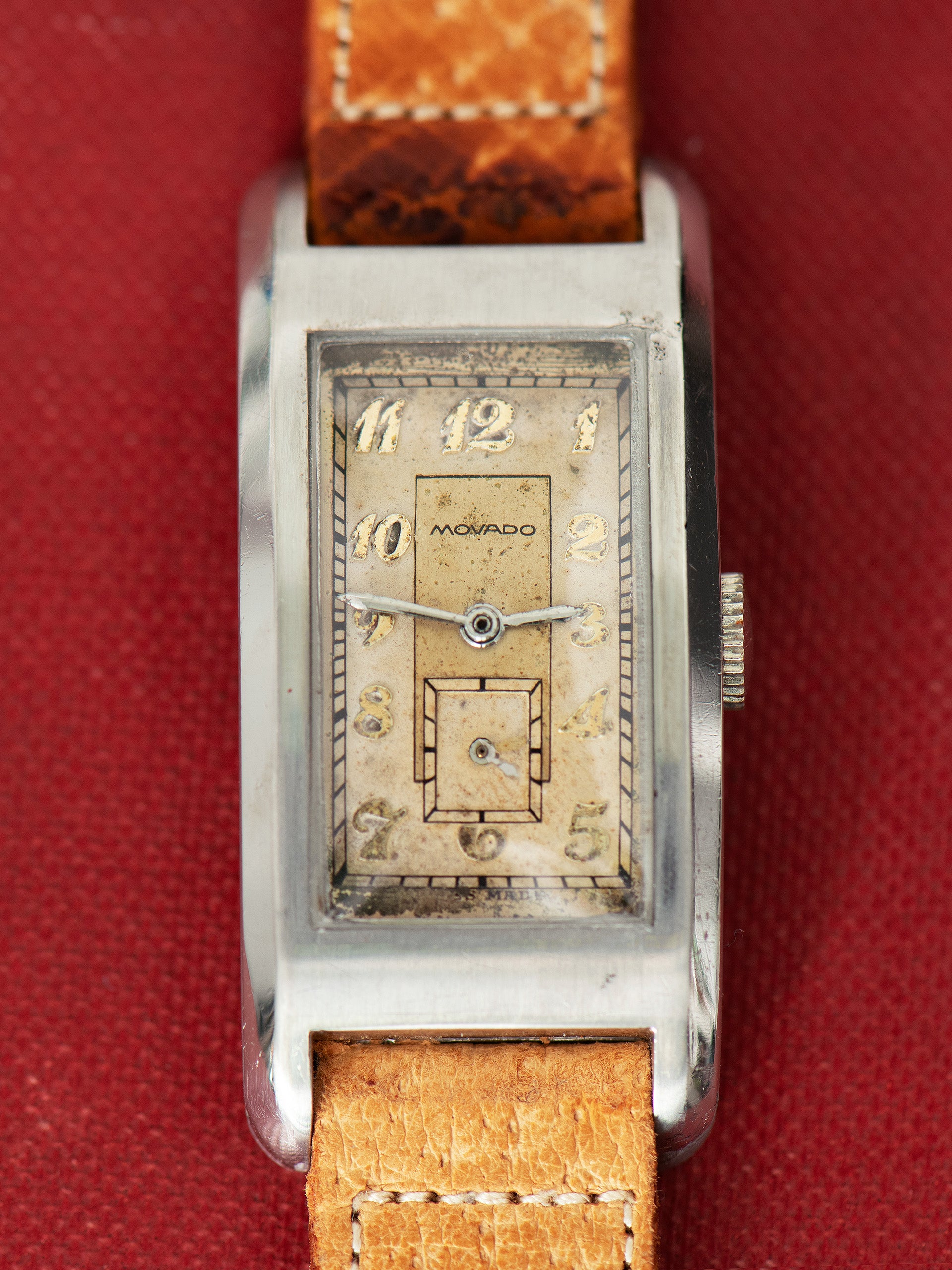 1930s Movado Rectangular Dress Watch (Ref. 12246) "Cal. C440"