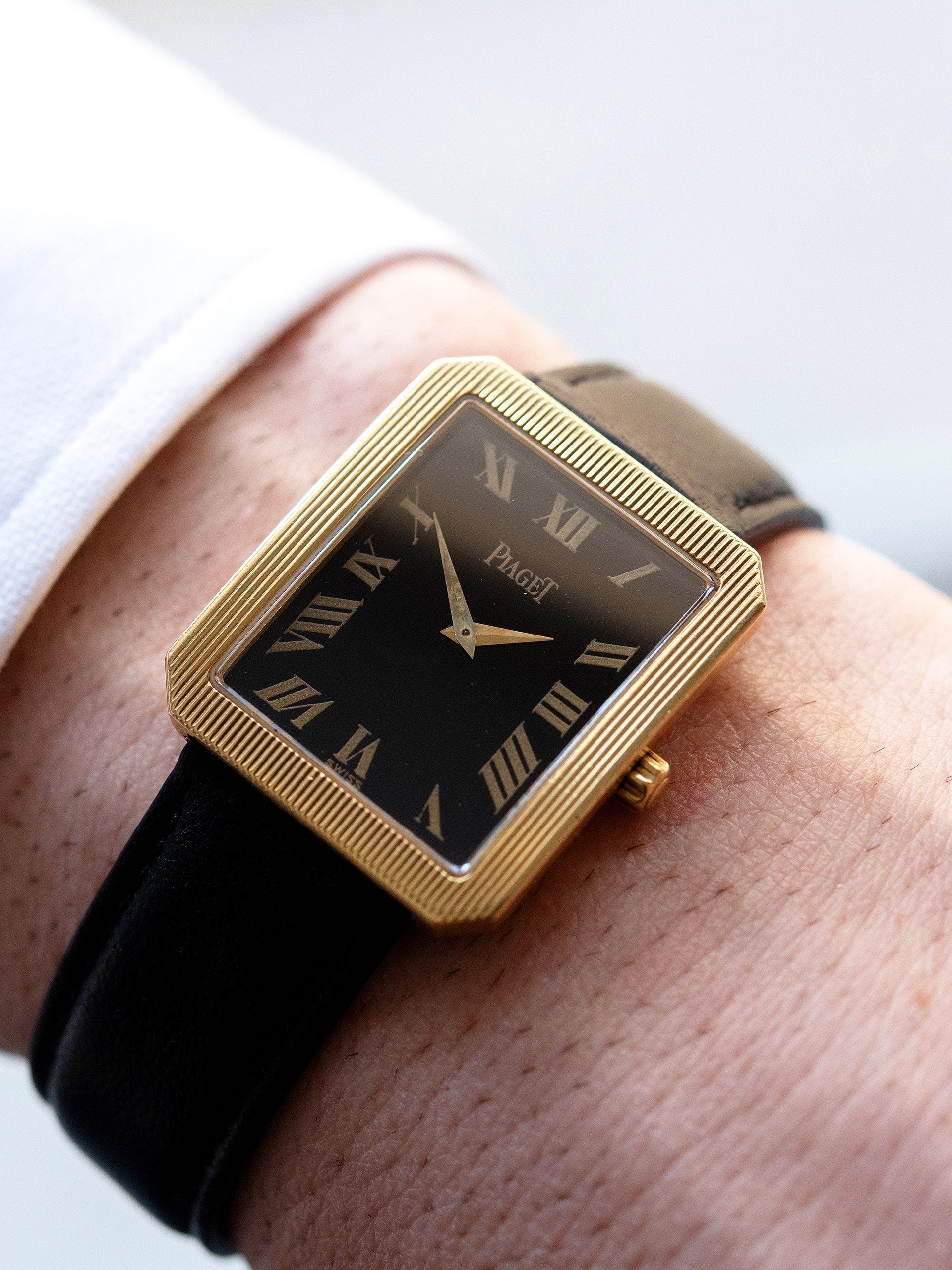 1980s Piaget Protocole 18K YG (Ref. 90154) Black Dial