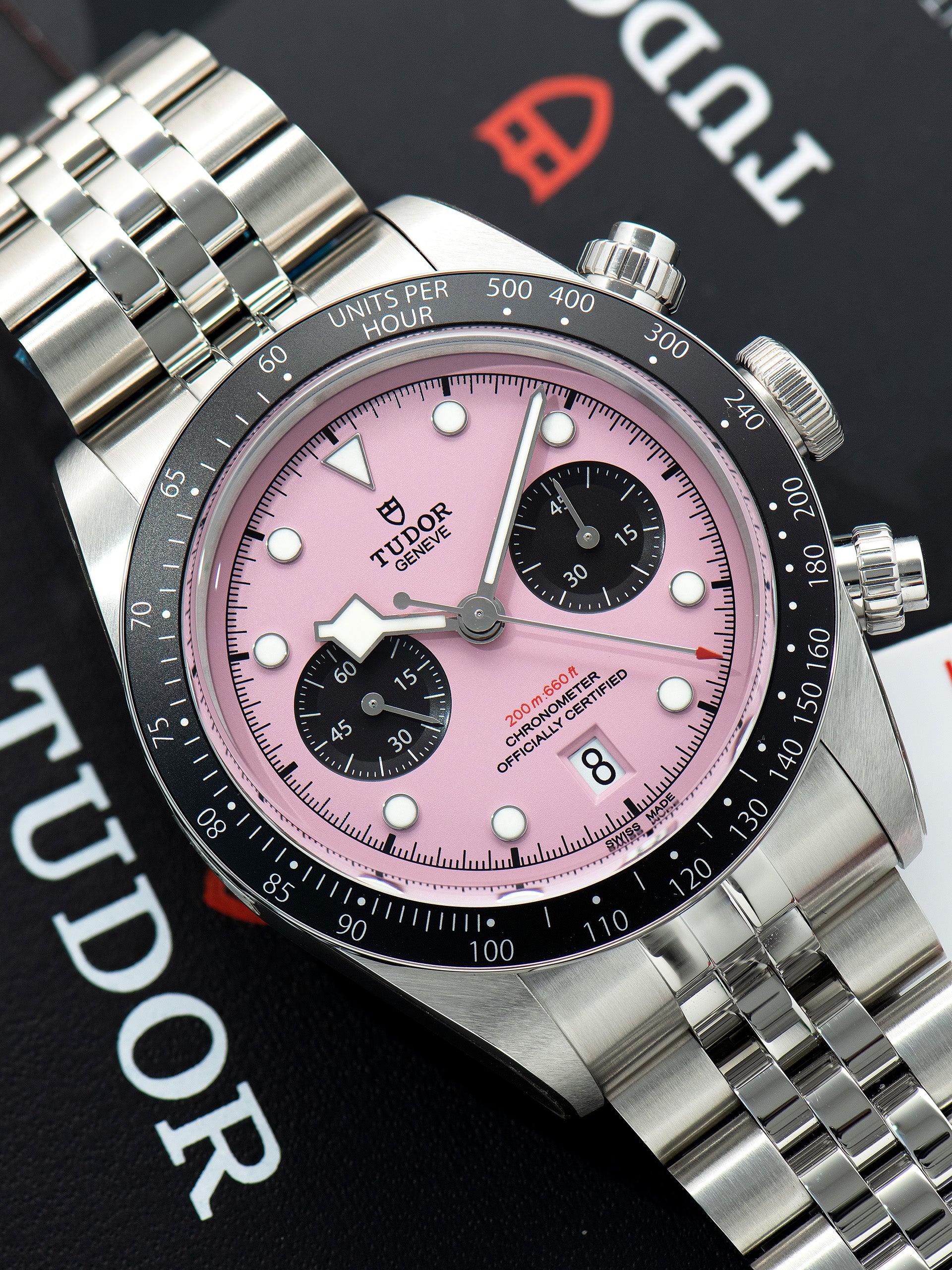 *BNIB* 2024 Tudor Black Bay Chrono (Ref. M79360N-0019) Pink Dial W/ Fu
