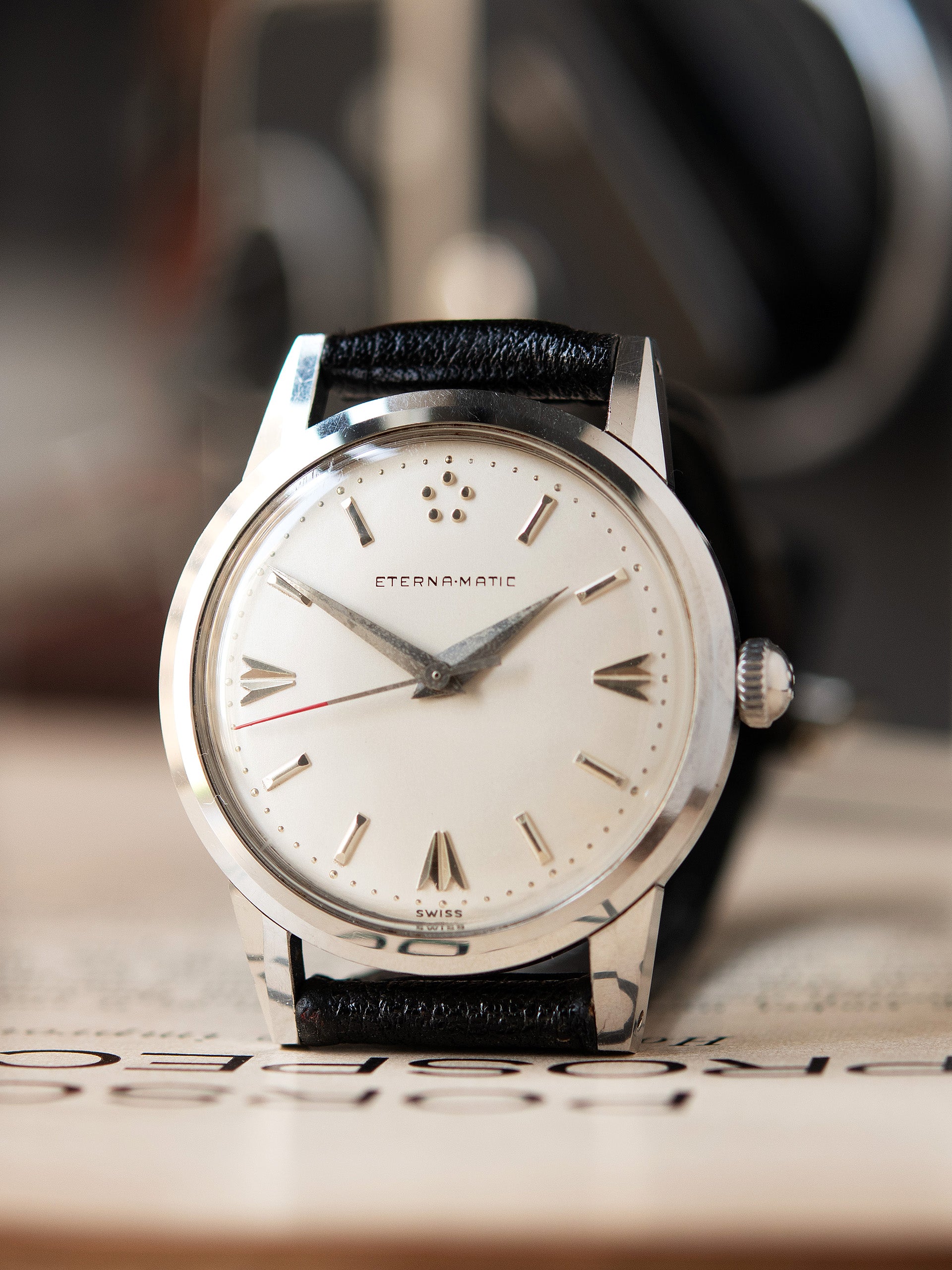 *Unpolished* 1950s Eterna-Matic Automatic Dress Watch 'Cal. 1412U' W/