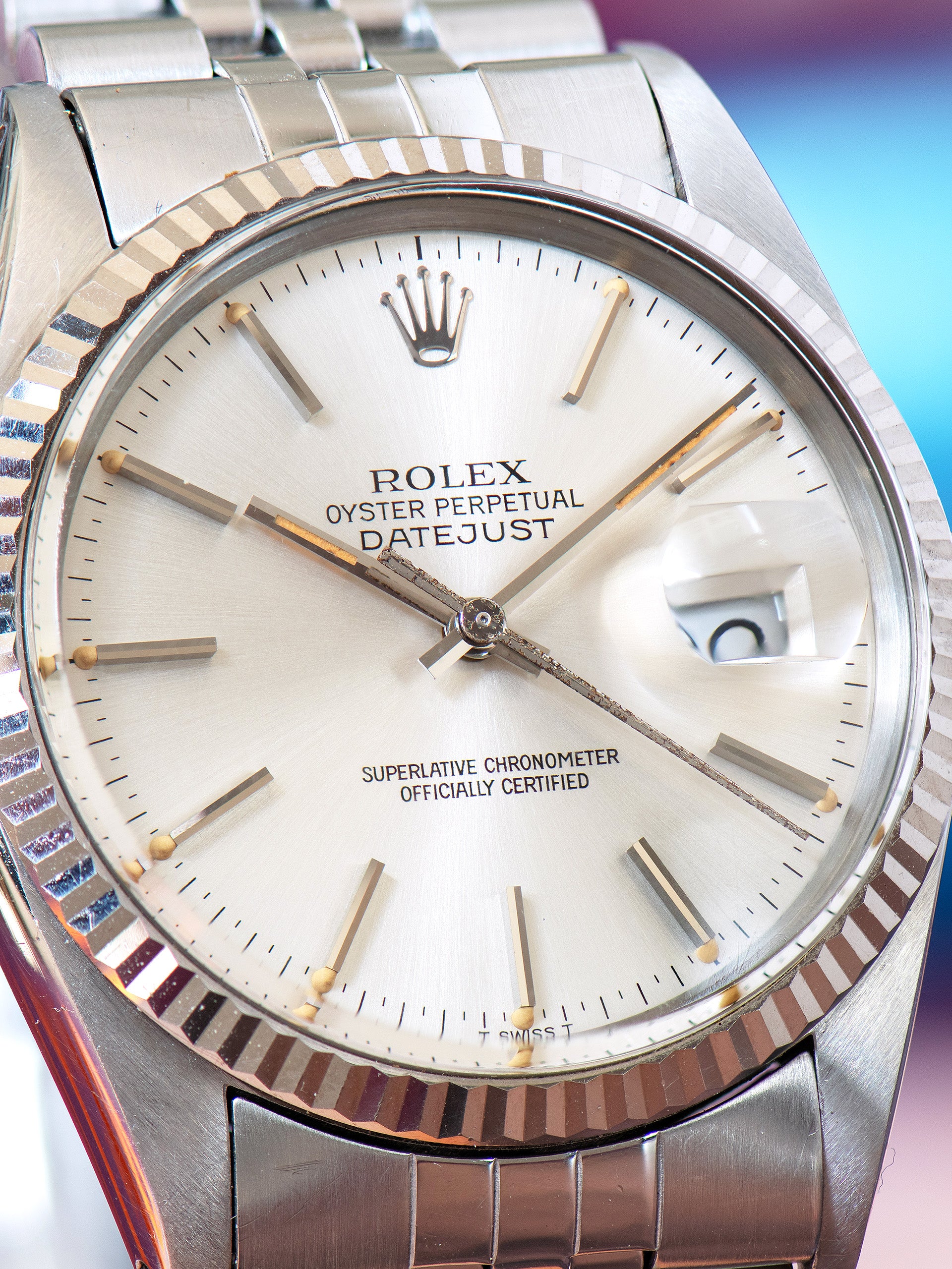 1984 Rolex Datejust (Ref. 16014) Silver Dial W/ Vivid Patina