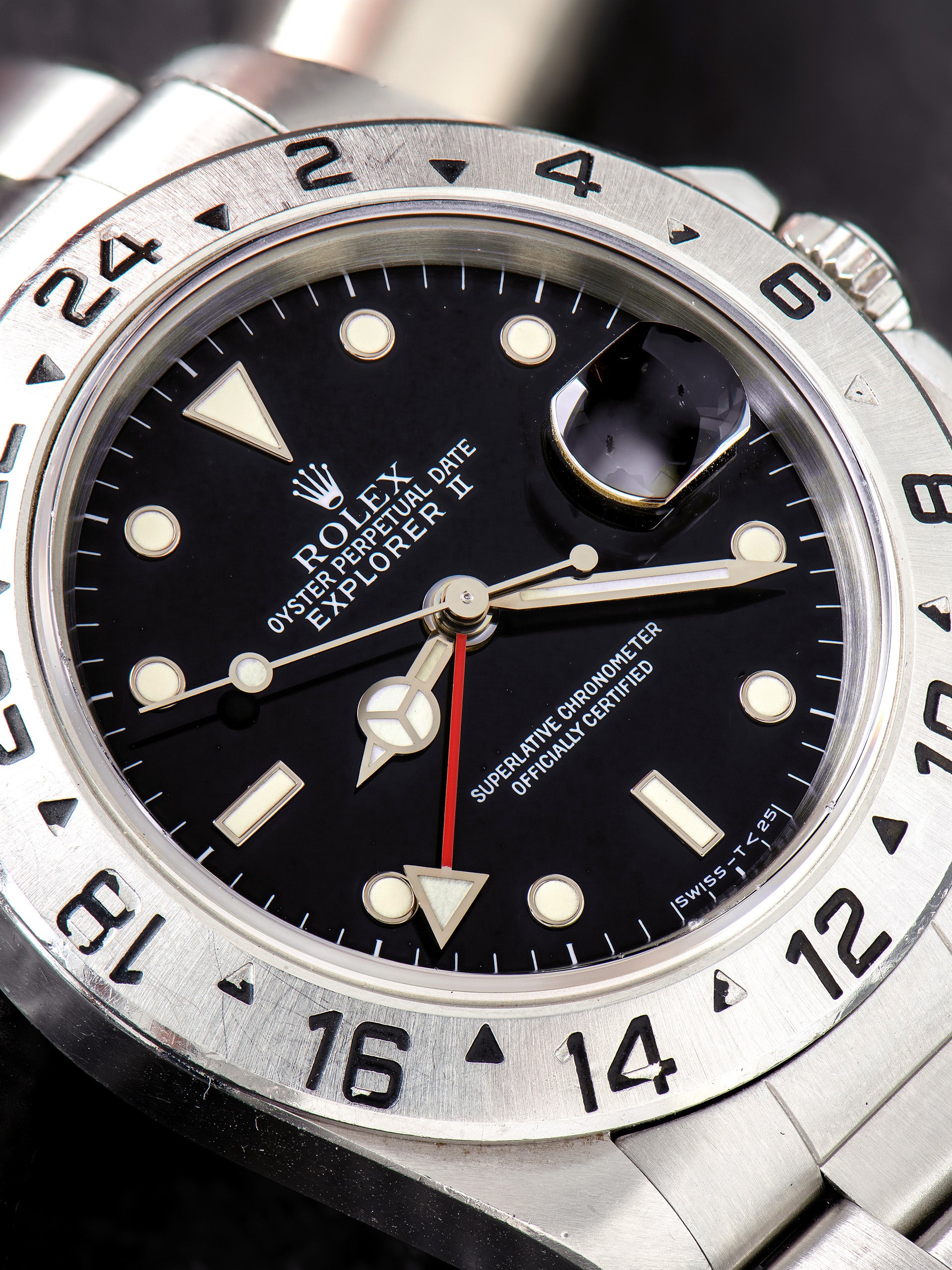 *Unpolished* 1991 Rolex Explorer II (Ref. 16570) Black Dial