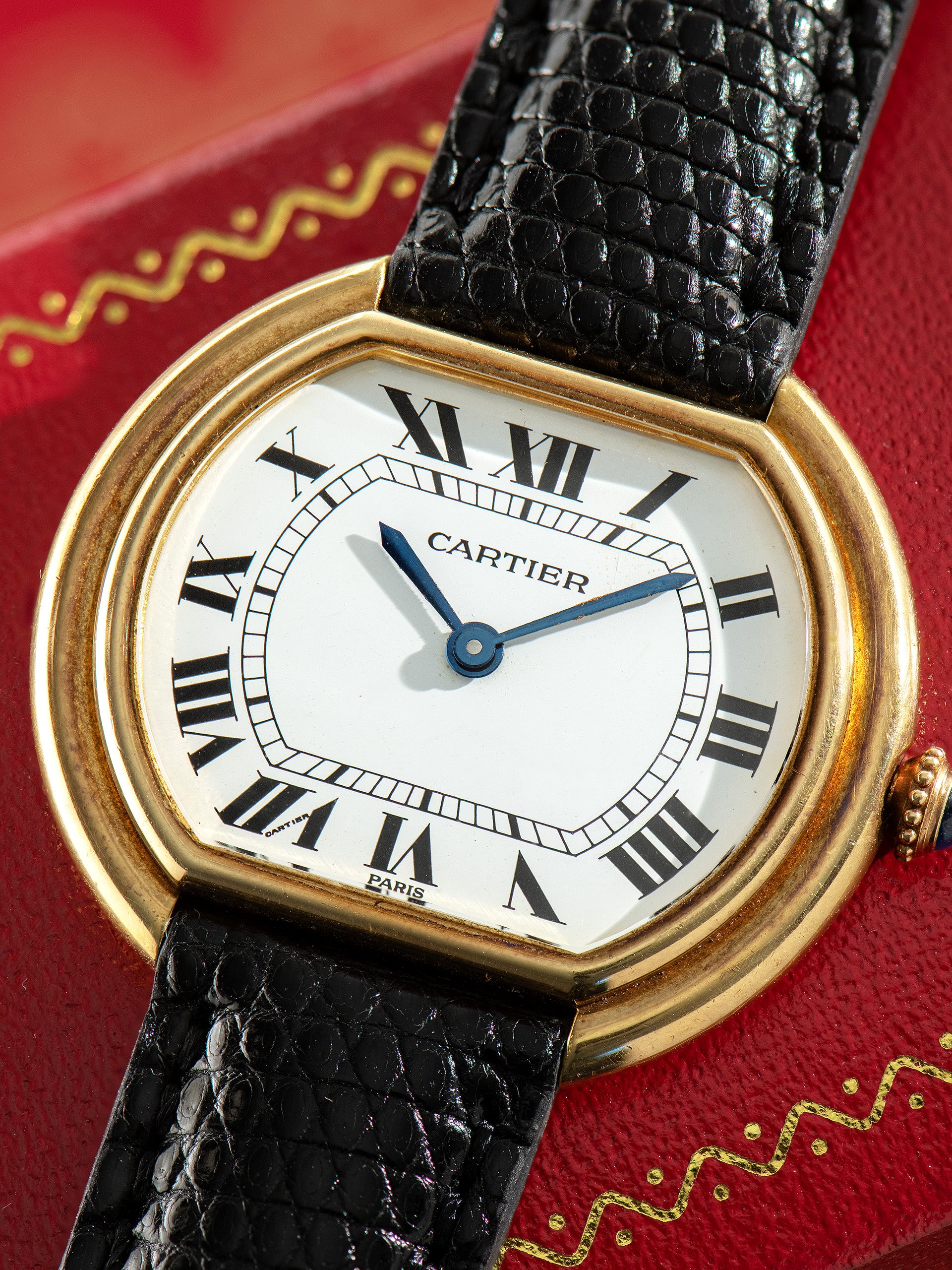 *Unpolished* 1970s Cartier Paris Ellipse 18K YG (Ref. 78091)