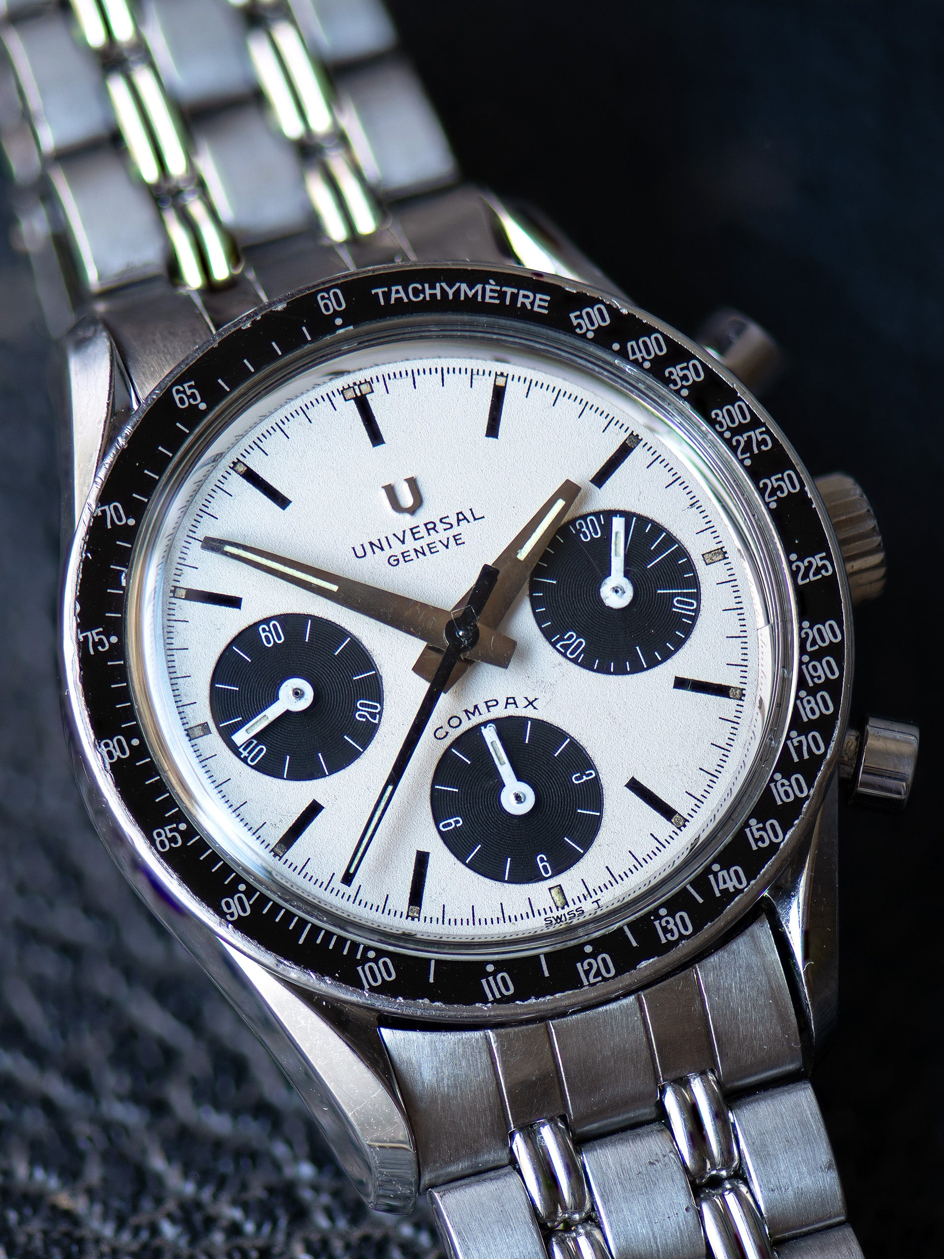 1967 Universal Geneve Compax (Ref. 885103/02) Mk. I Dial "Nina Rindt"