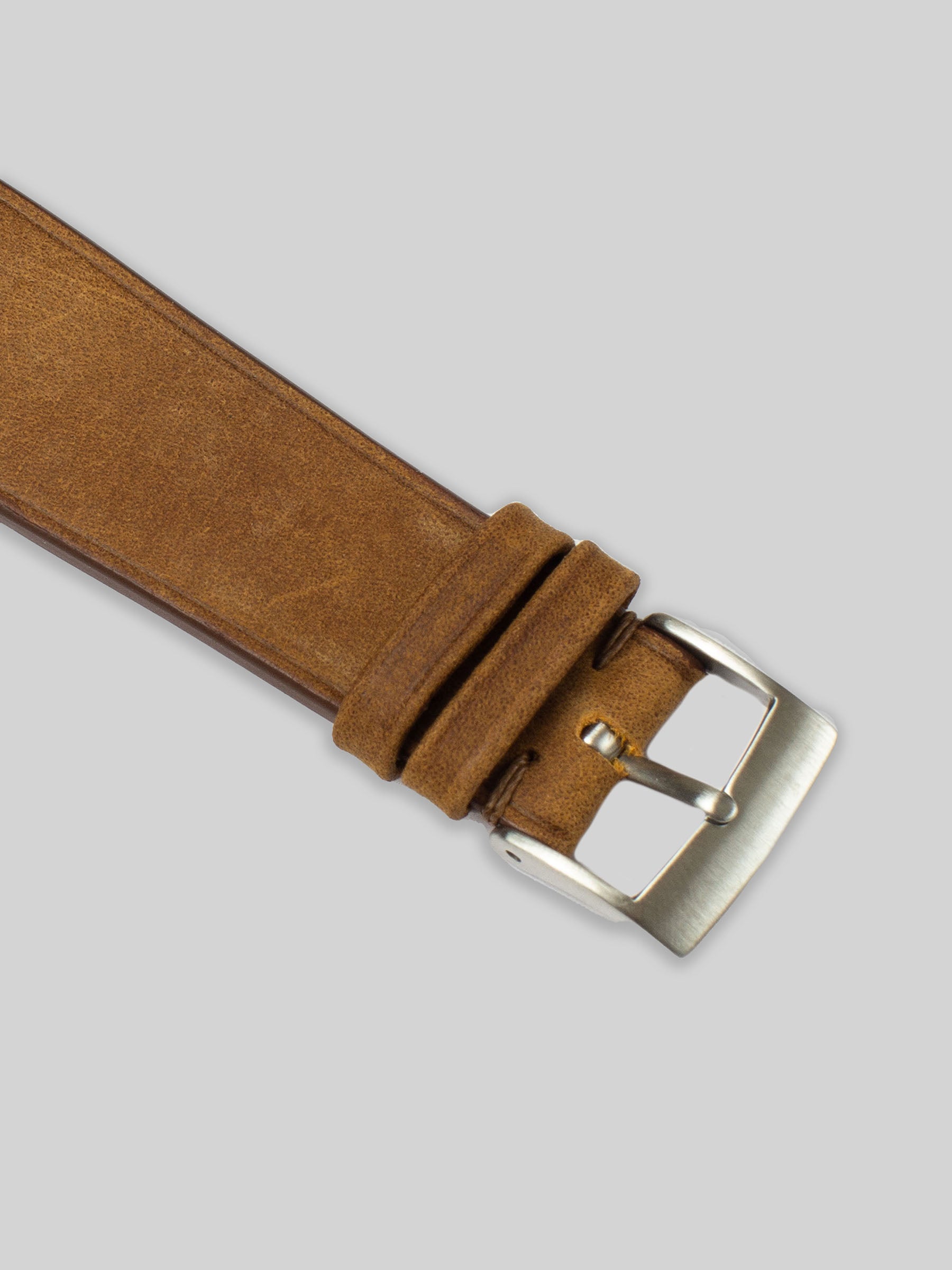 Horse Hide Leather Watch Strap - Saddle
