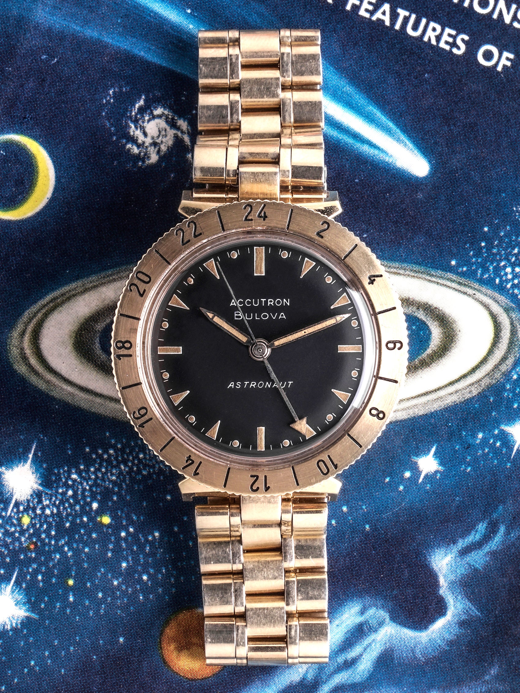 1965 Gold Bulova Accutron Astronaut GMT