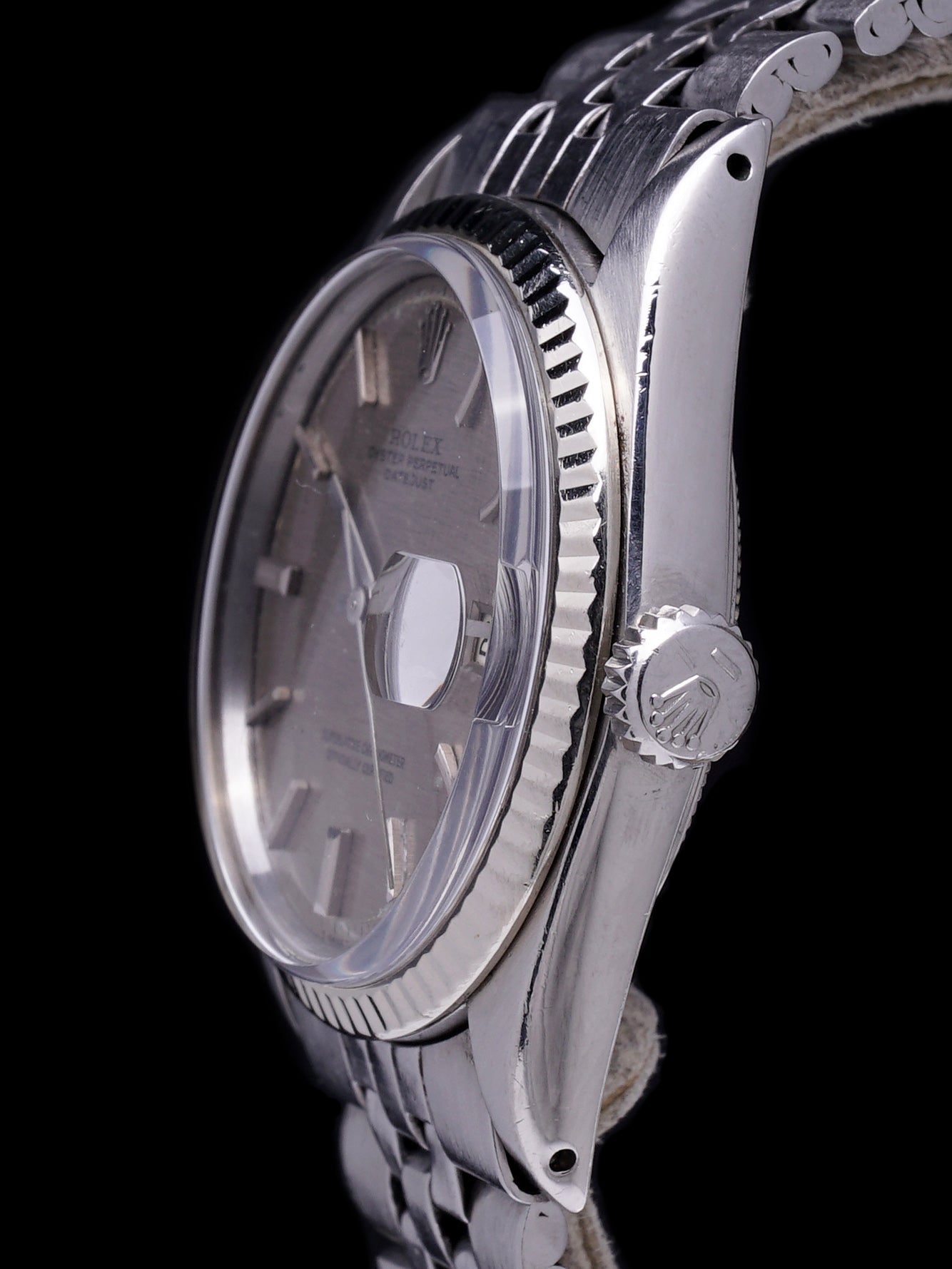 1970 Rolex Datejust (Ref. 1601) No Lume Grey "Linen Dial”