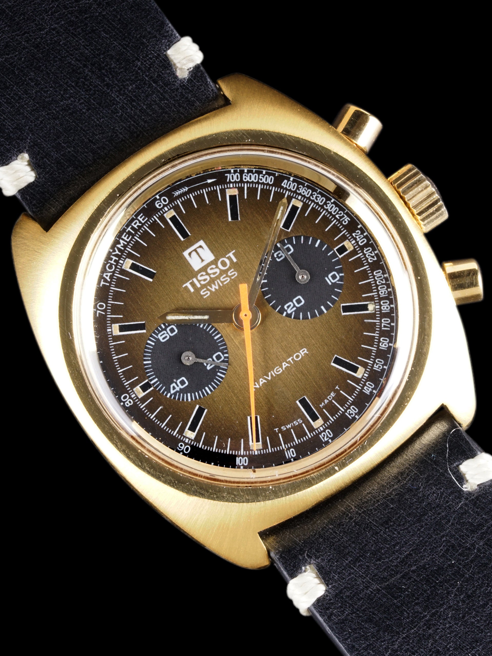 1960s Tissot-Omega Navigator Chronograph (Ref. 40521) "Gold Plated"