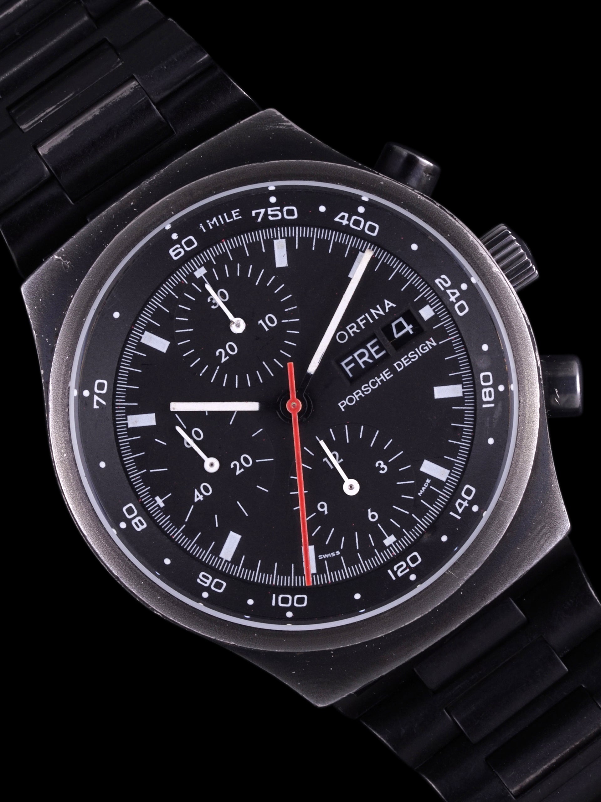 Orfina Porsche Design Chronograph (Ref. 7750) (Original PVD) "Top Gun"