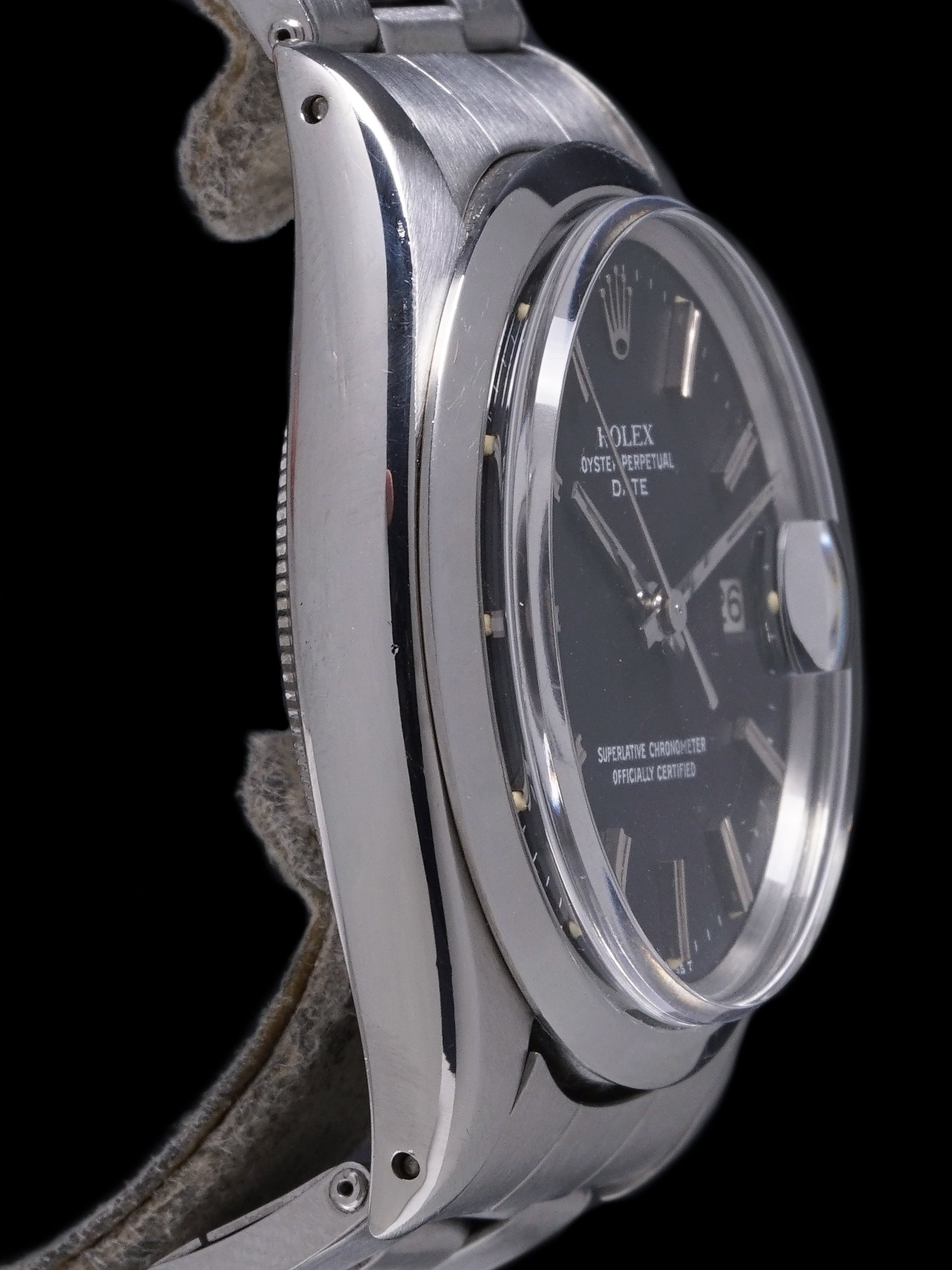 1973 Rolex Oyster-Perpetual Date (Ref. 1500) "Black Dial"