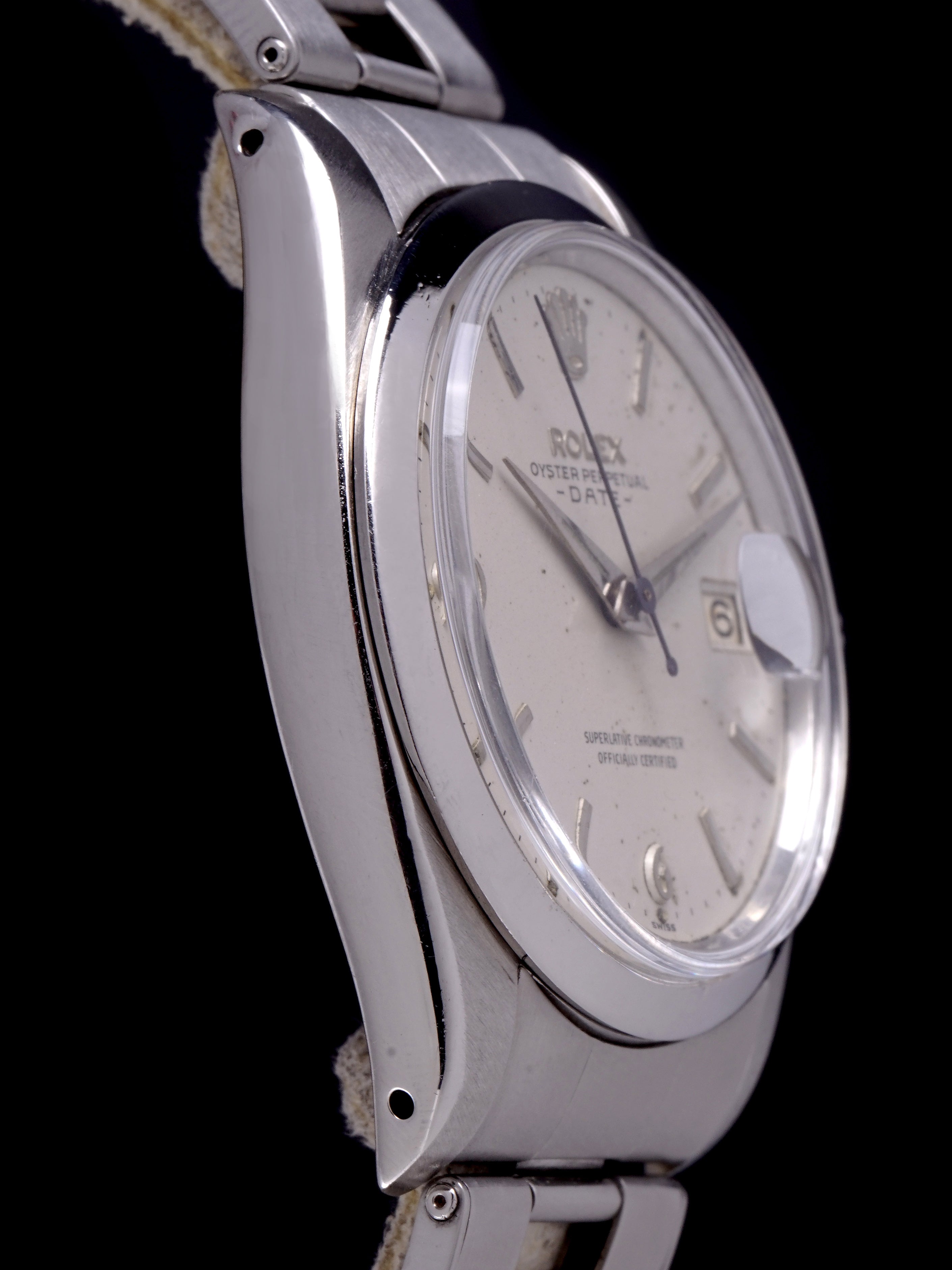 1960 Rolex Oyster-Perpetual Date (Ref. 1500) "SWISS" Only Arabic Dial