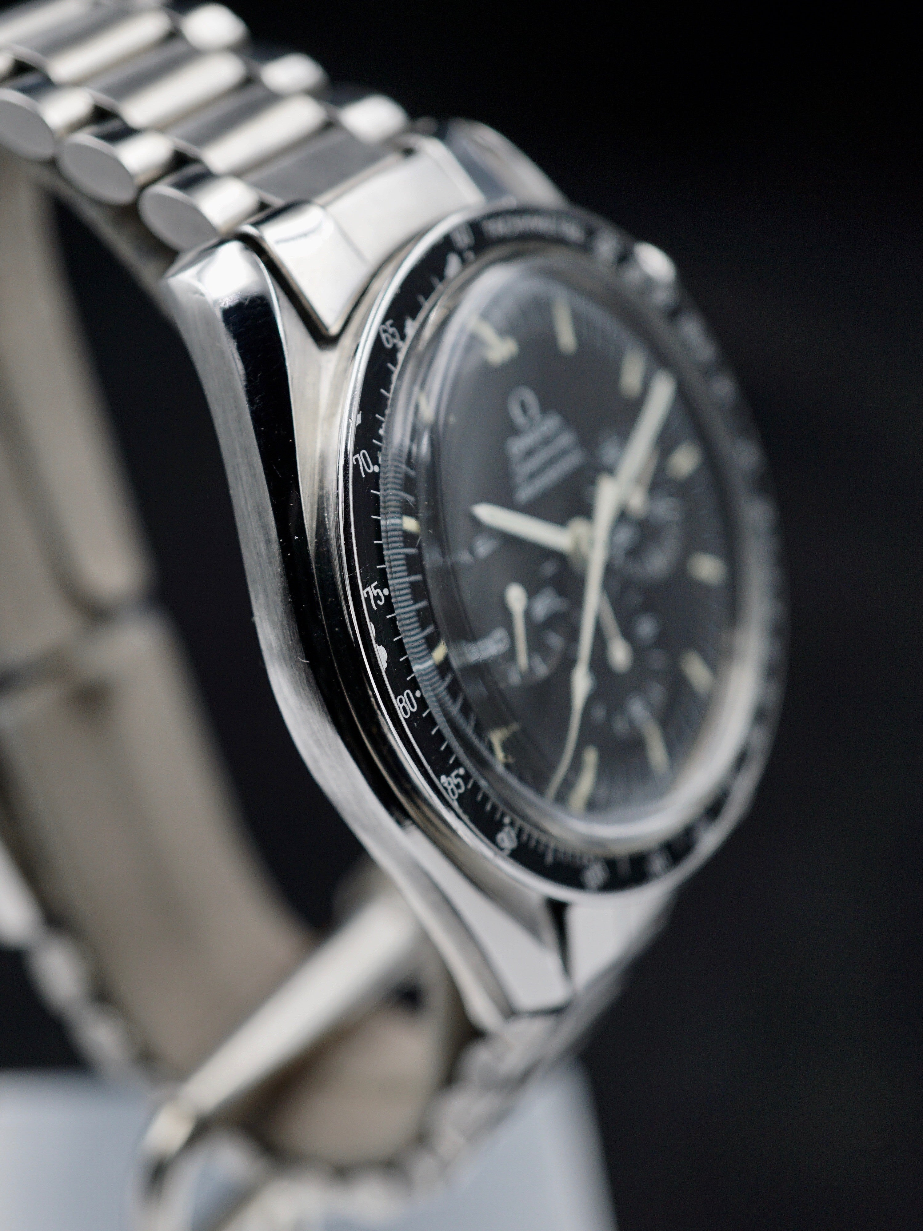 1970 OMEGA Speedmaster 145.022 Rare Straight Writing "Moon Watch" Case