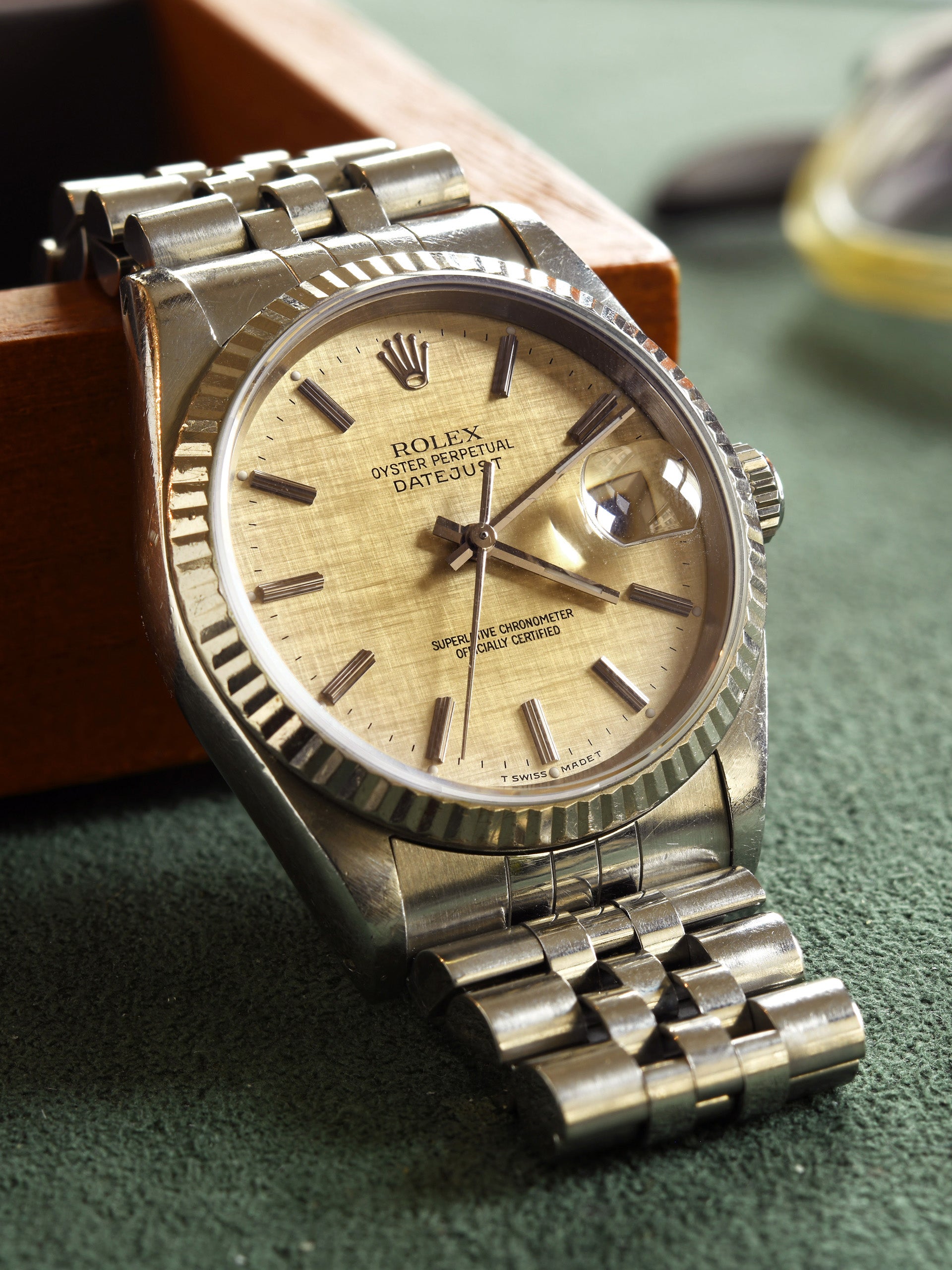 Tropical 1991 Rolex Datejust (Ref. 16234) Silver Linen Dial
