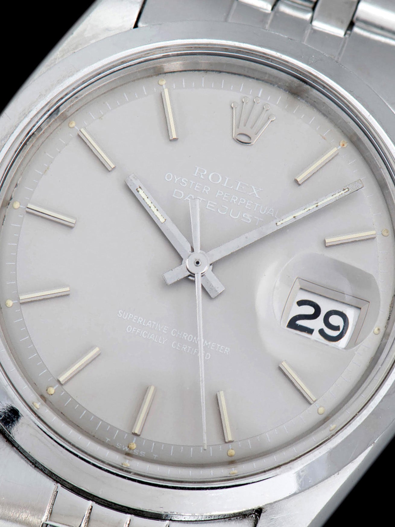 1971 Rolex Datejust (Ref. 1600) Grey "Ghost" Dial W/ Guarantee Paper