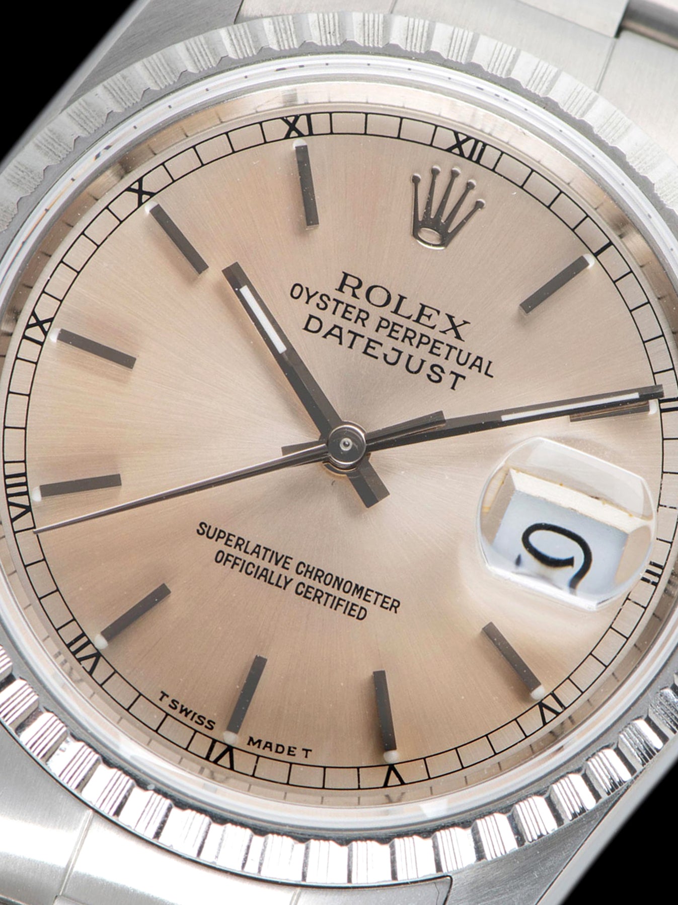 1991 Rolex Datejust (Ref. 16220) Silver "Peach" Dial