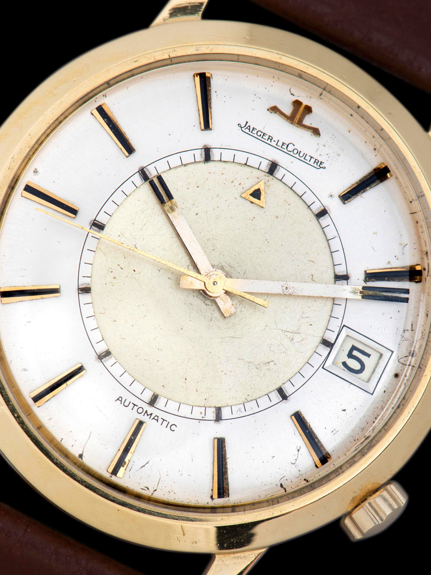 1960s Jaeger-LeCoultre Memovox Alarm (Ref. E855) 18K YG