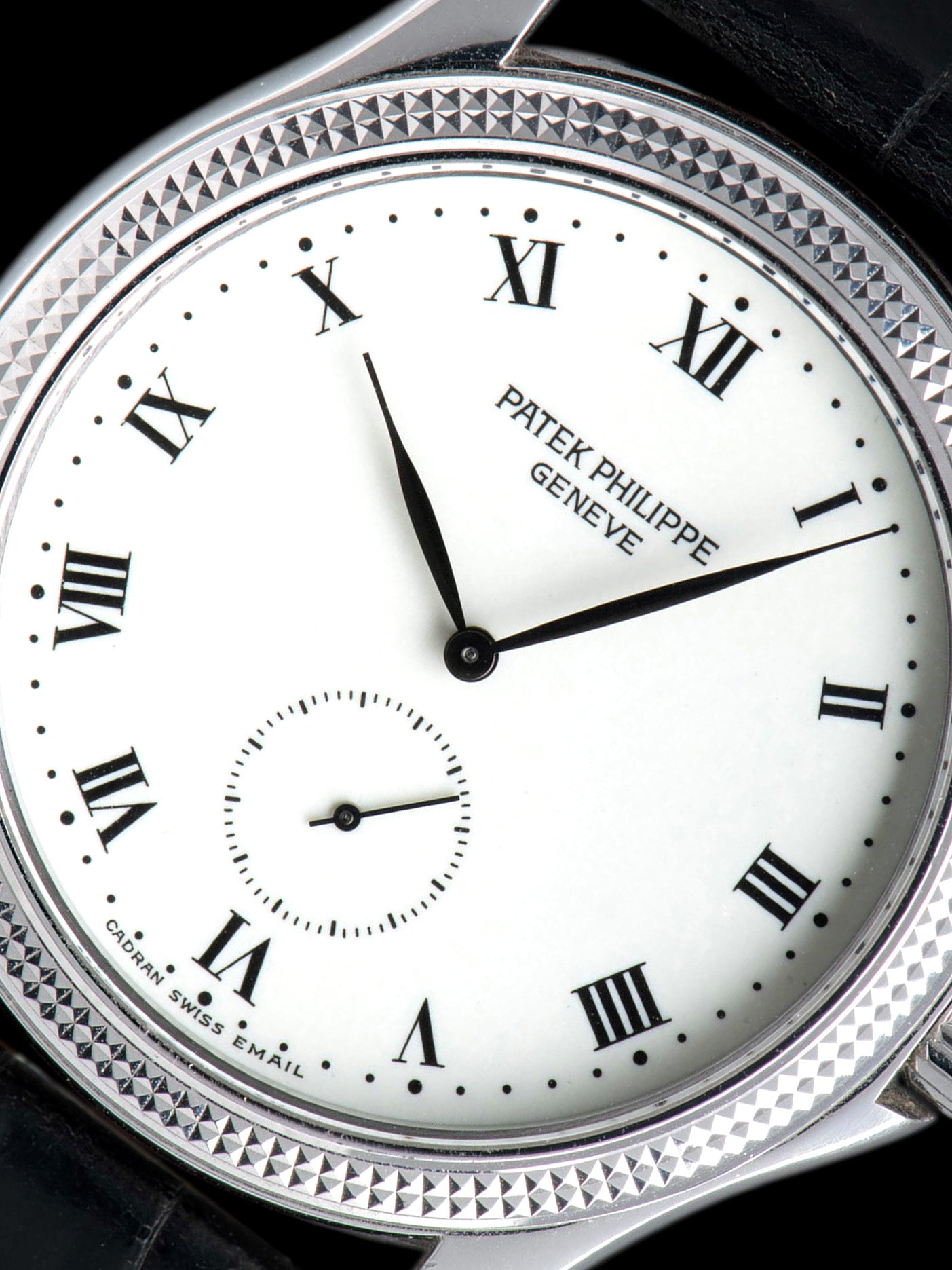 2000s Patek Philippe Calatrava 18k WG (Ref. 5115) Enamel Dial